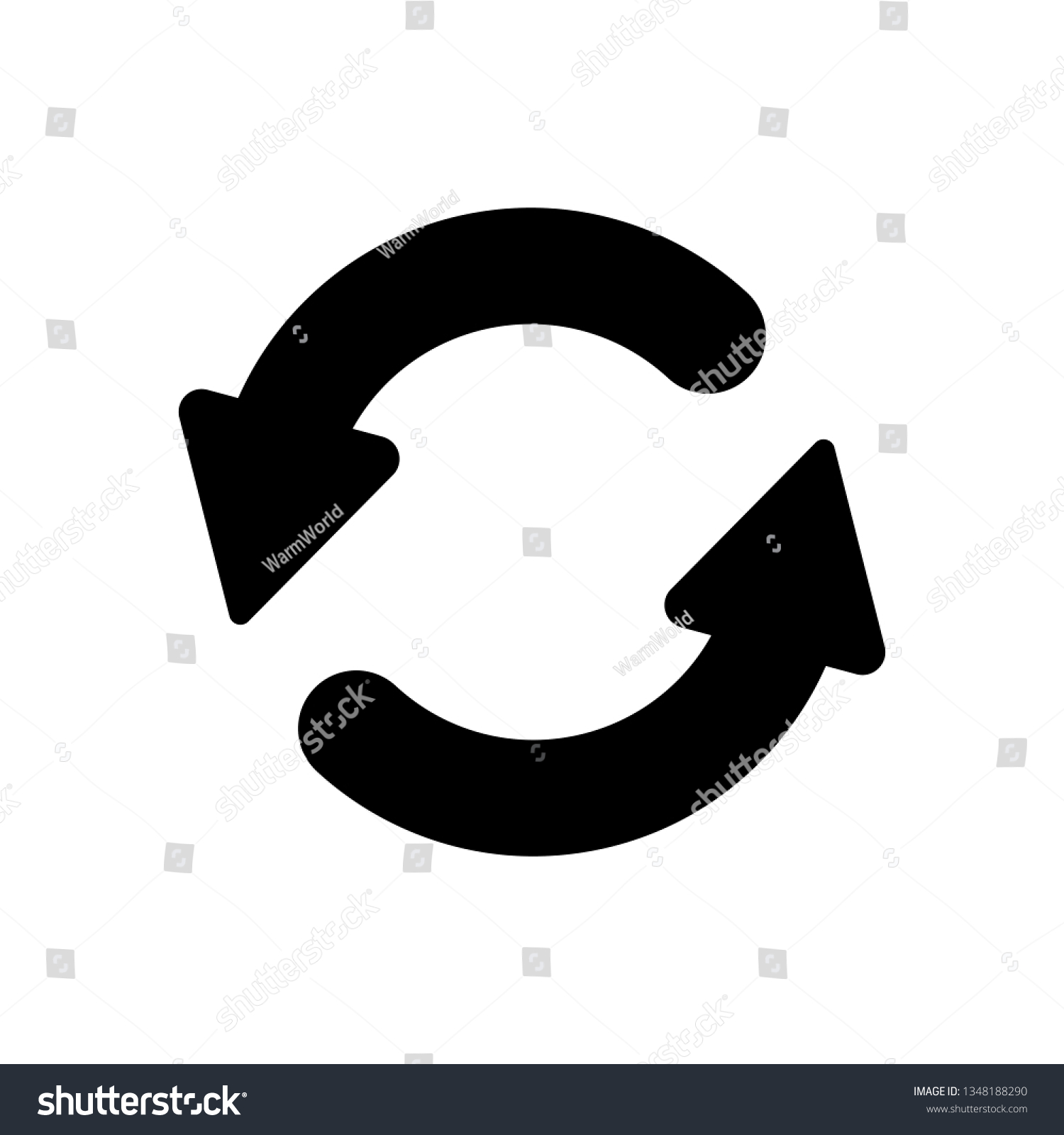Reload Arrow Sign Vector Illustration Stock Vector (Royalty Free ...