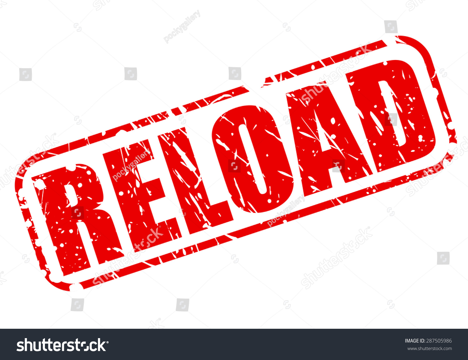 Reload Red Stamp Text On White Stock Vector (Royalty Free) 287505986 ...