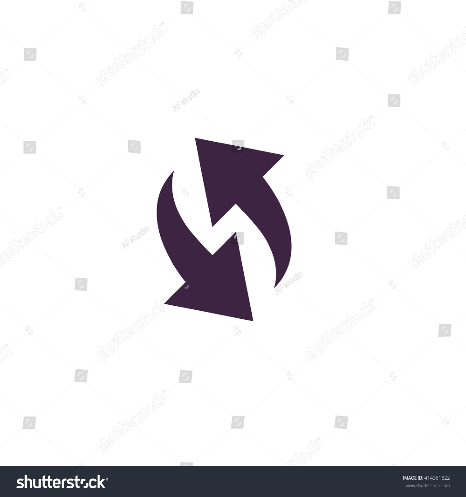 Reload Simple Flat Blue Vector Icon Stock Vector (Royalty Free) 414361822 | Shutterstock