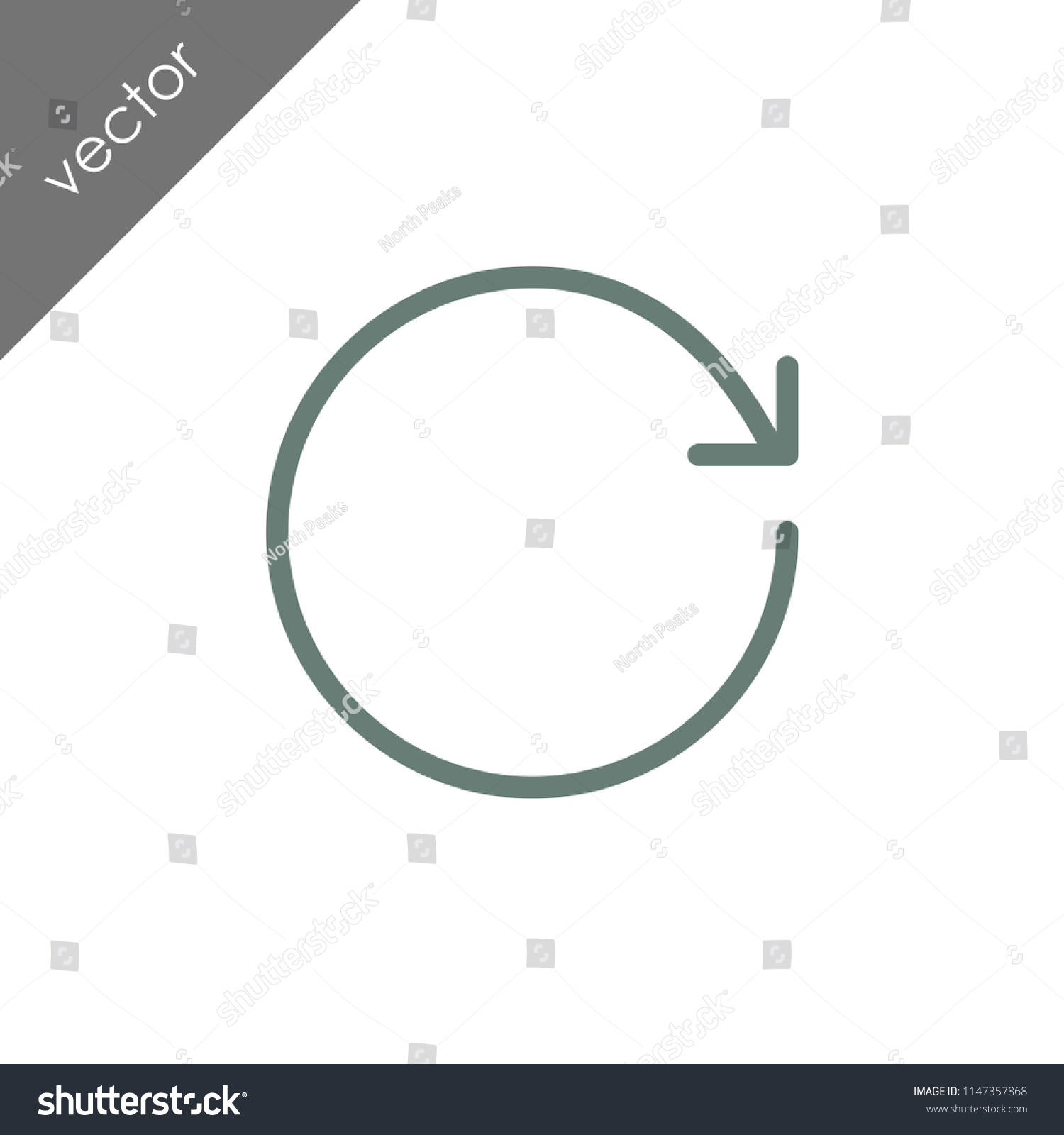 Reload Symbol Icon Stock Vector (Royalty Free) 1147357868 | Shutterstock