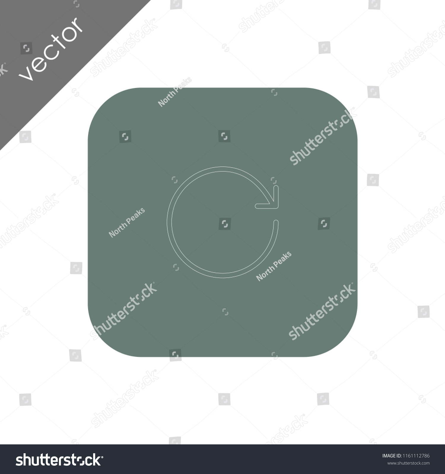 Reload Symbol Icon Stock Vector (Royalty Free) 1161112786