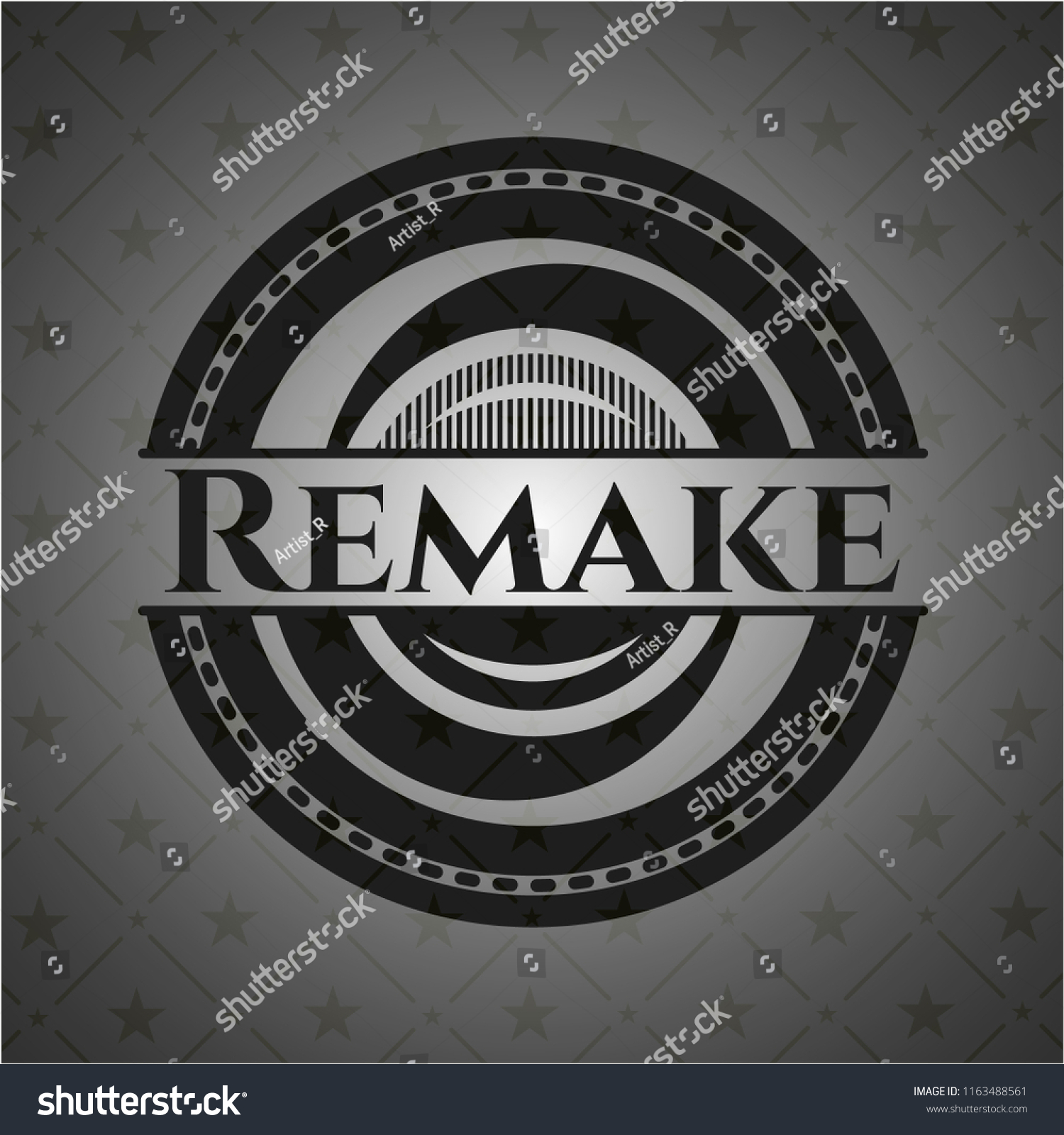 Remake Dark Icon Emblem Stock Vector (Royalty Free) 1163488561 ...