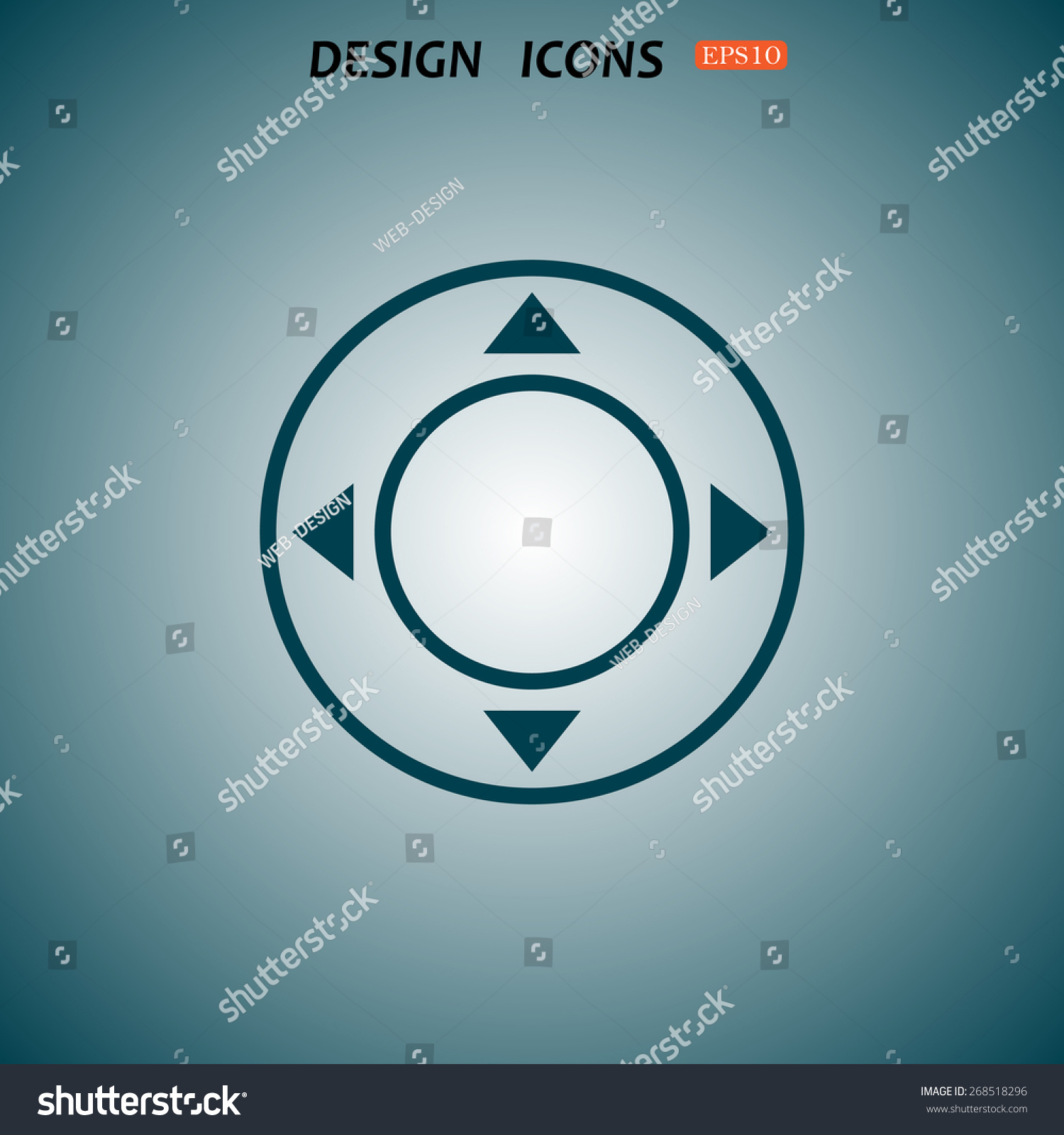 Remote Controllers Dial Knob Joystick Template: vector de stock (libre ...