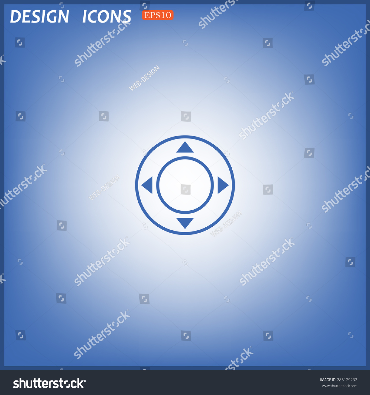 Remote Controllers Dial Knob Joystick Template: vector de stock (libre ...