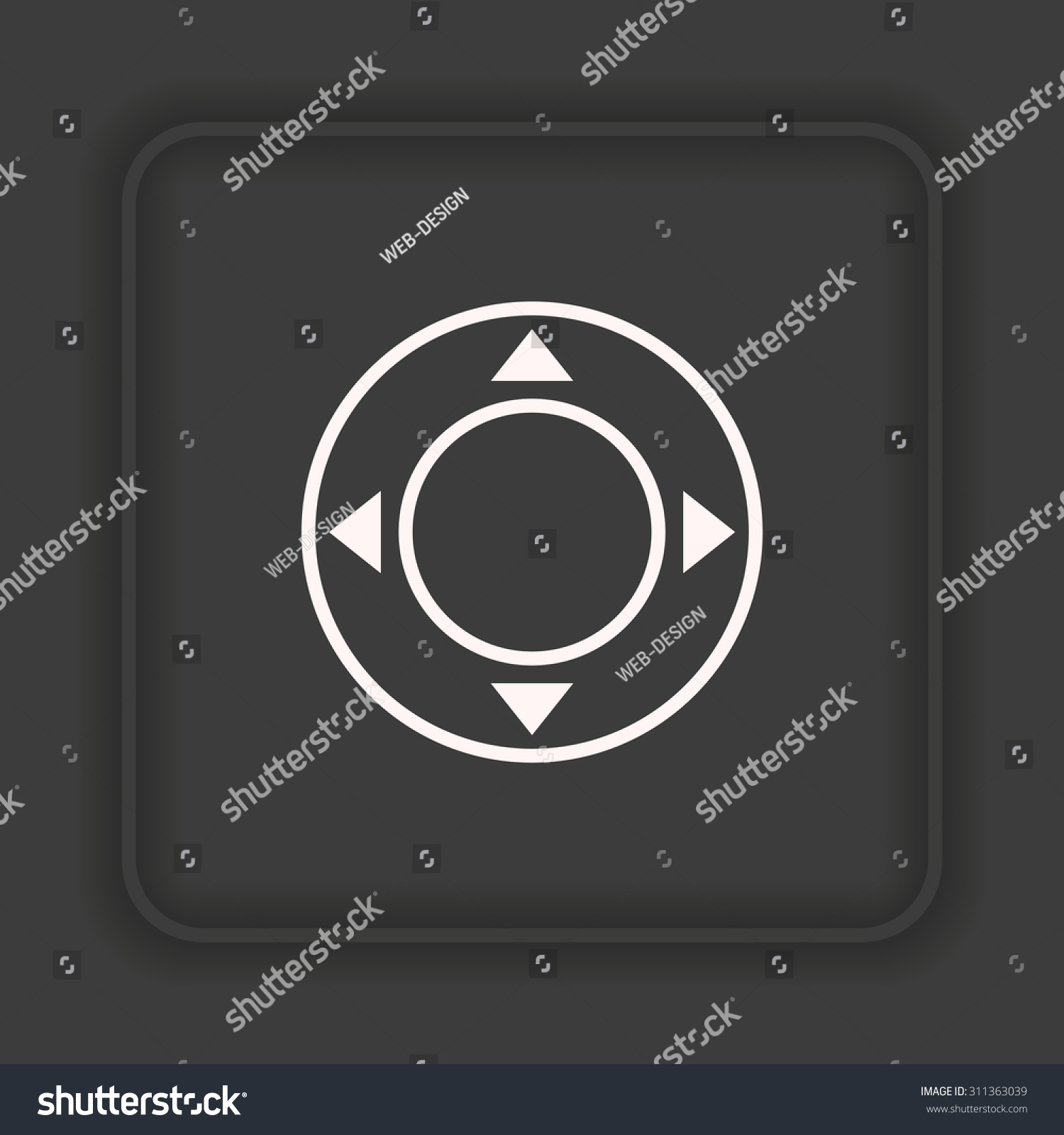 Remote Controllers Dial Knob Joystick Template Stock Vector (Royalty ...