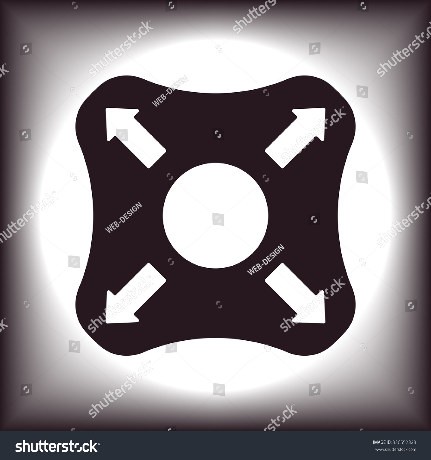 Remote Controllers Dial Knob Joystick Template: vector de stock (libre ...