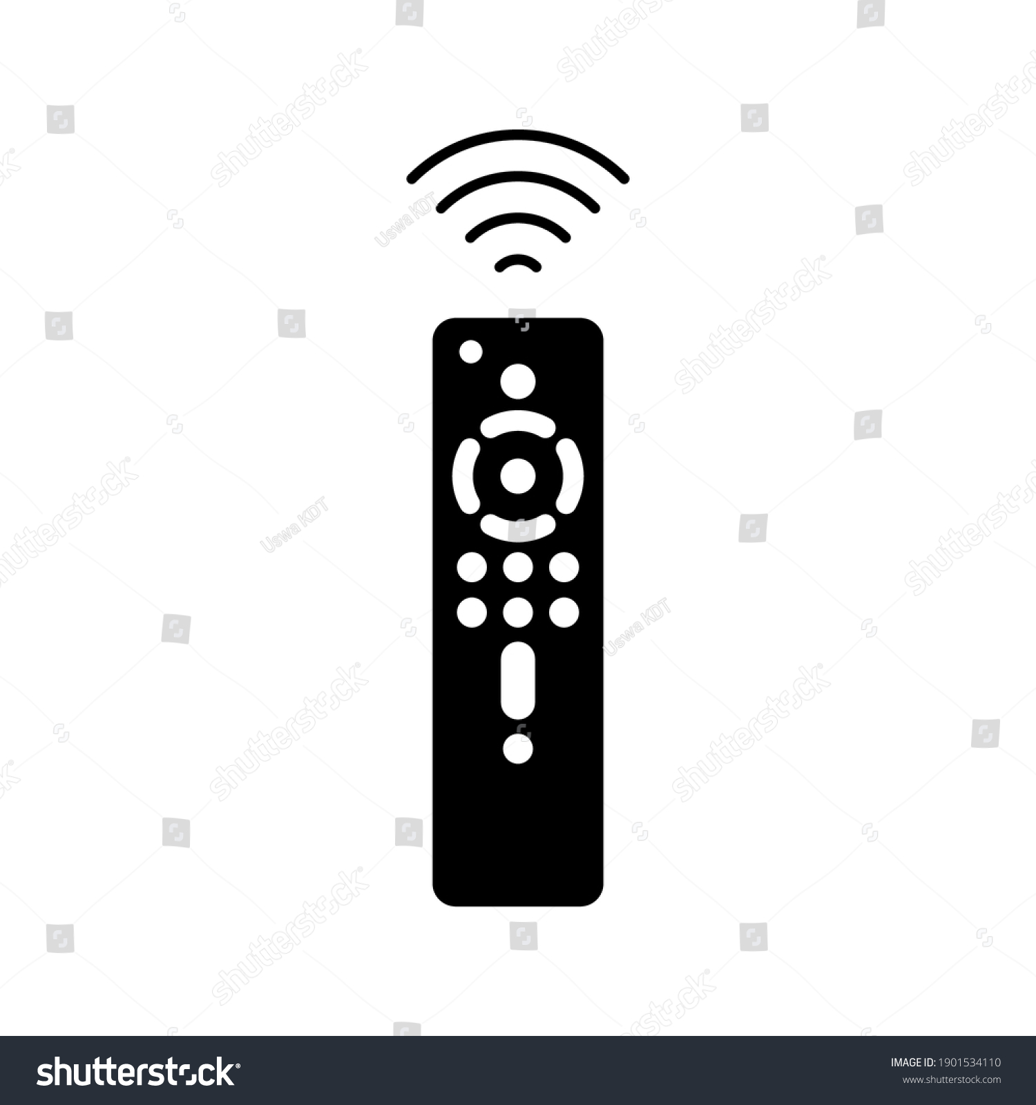 Remote Icon Tv Control Icon Vector Stock Vector (Royalty Free ...