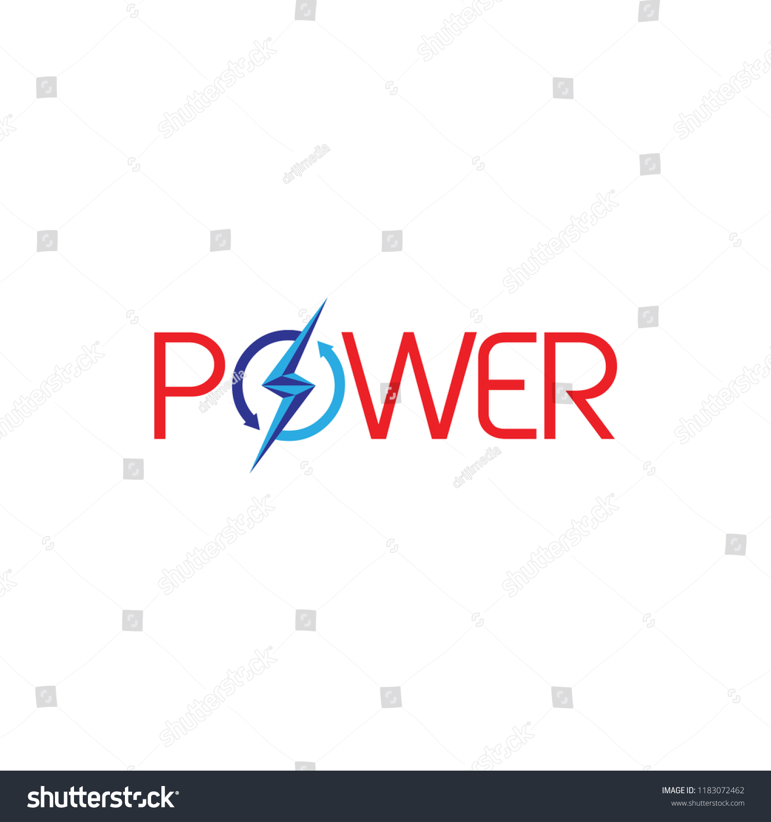 Renewable Energy Power Logo Stock Vector (Royalty Free) 1183072462 ...