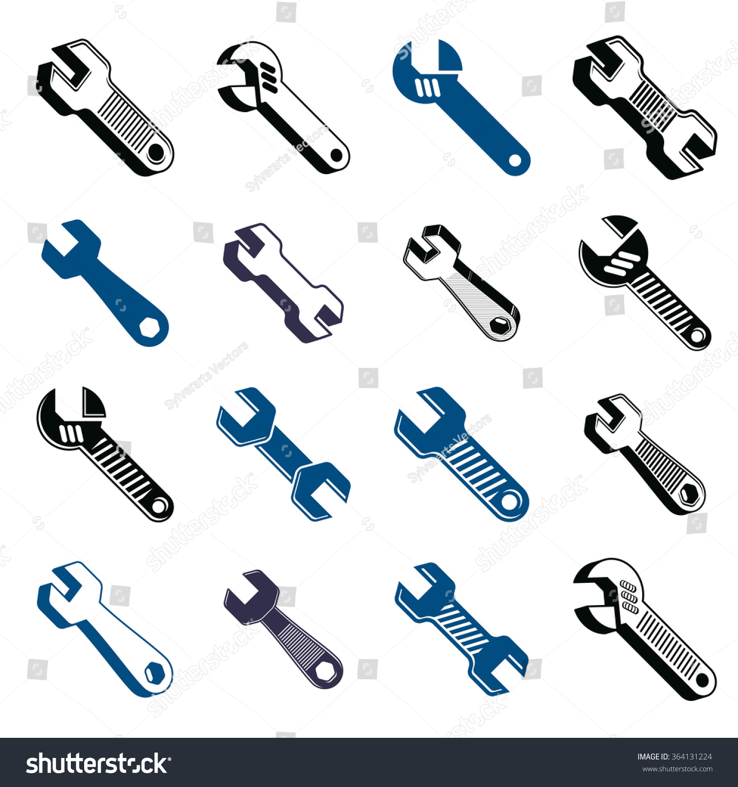 Repair Instruments Collection Vector 3d Tools Stock Vector (Royalty ...