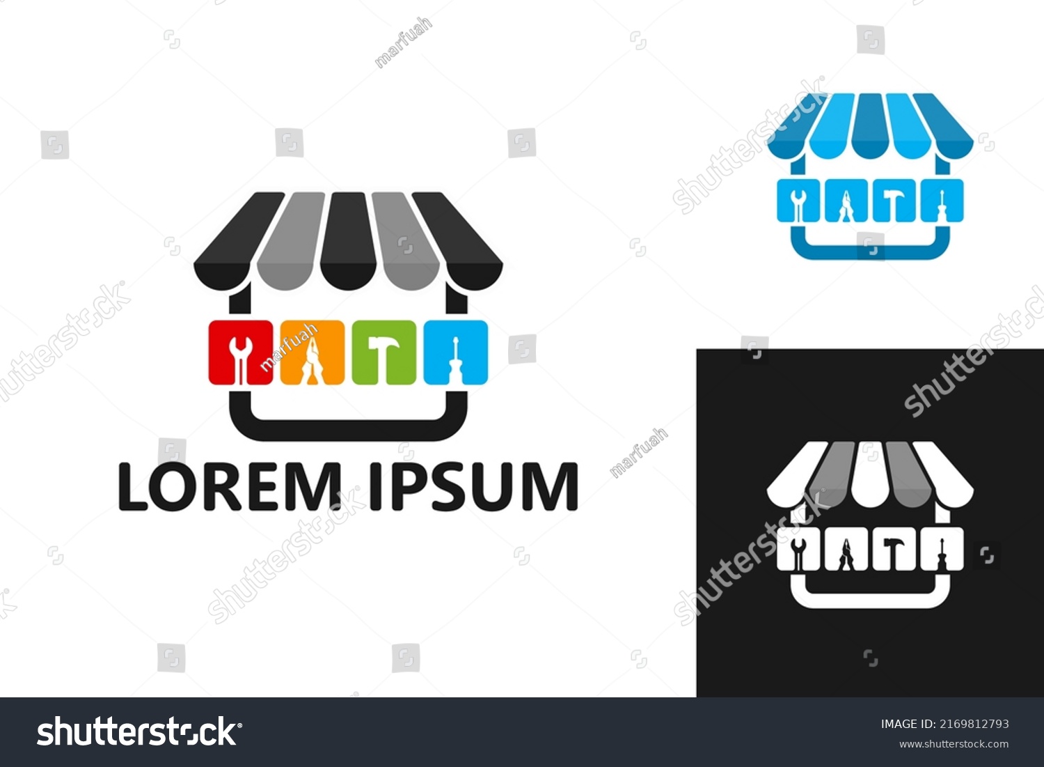 Repair Tool Store Logo Template Design Stock Vector (Royalty Free ...