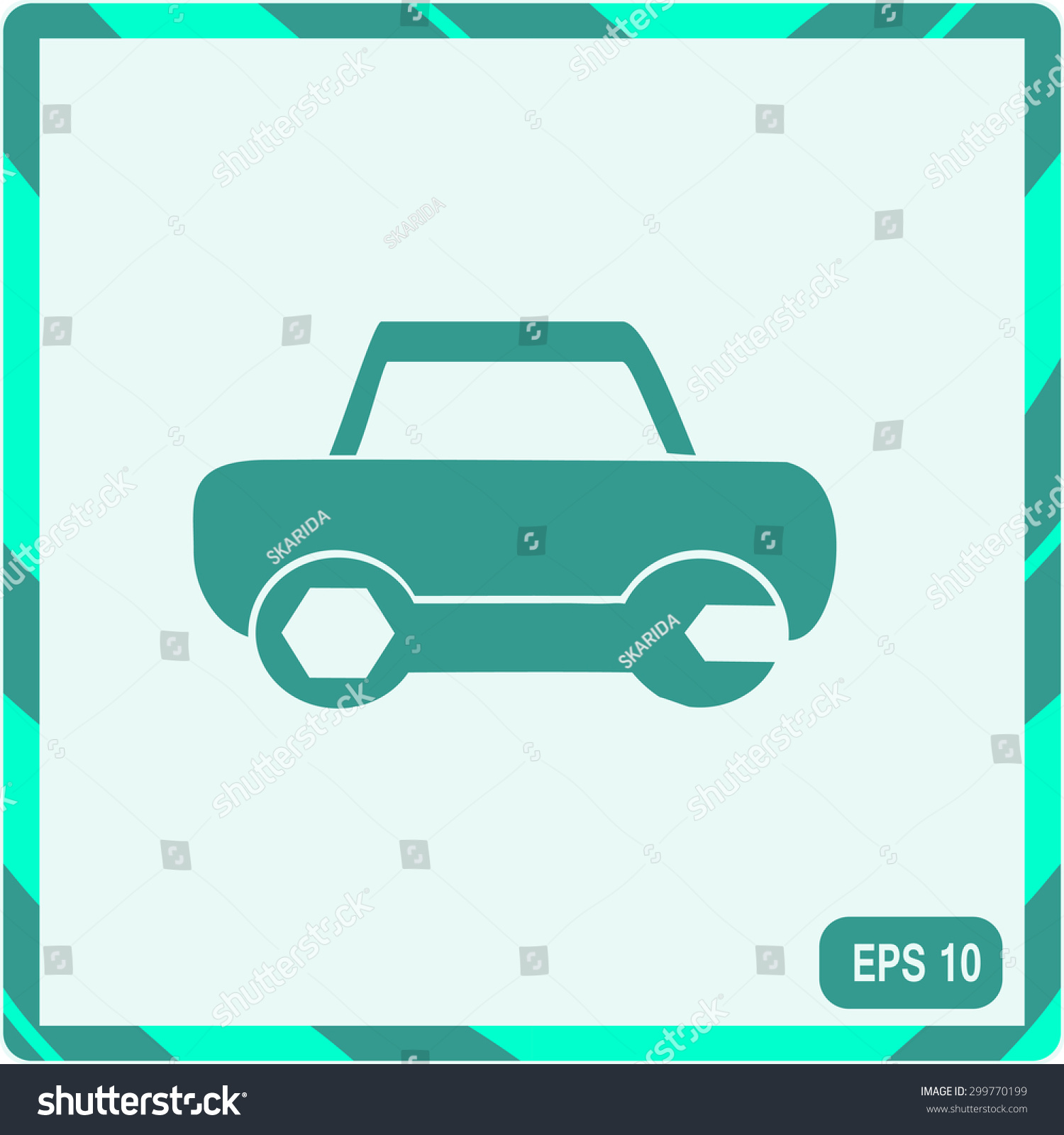 Repair Wheels Icon Stock Vector (Royalty Free) 299770199 | Shutterstock