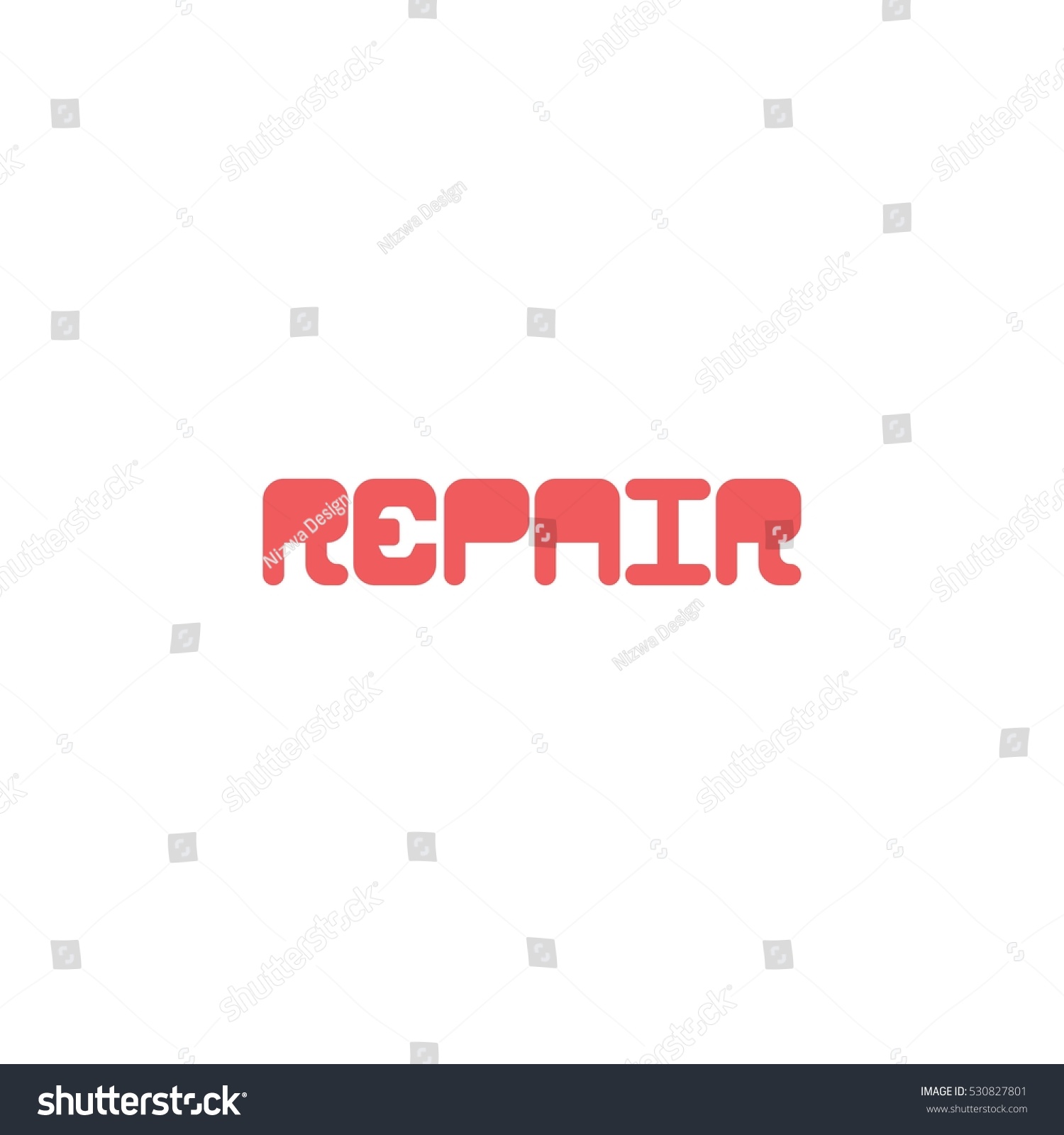 Repair Wordmark Vector Logo Design Element Stock Vector (Royalty Free ...