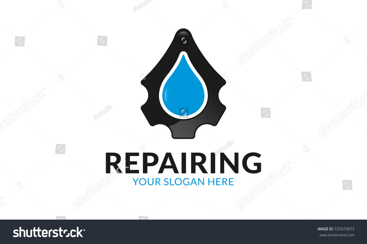 Repairing Logo Stock Vector (Royalty Free) 725973073