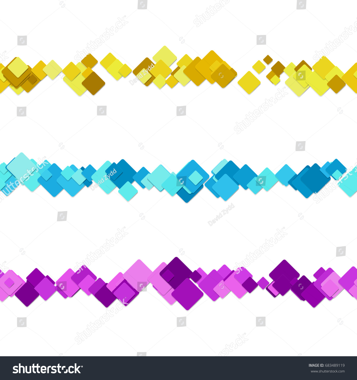 Repeatable Abstract Square Pattern Paragraph Separator Stock Vector ...