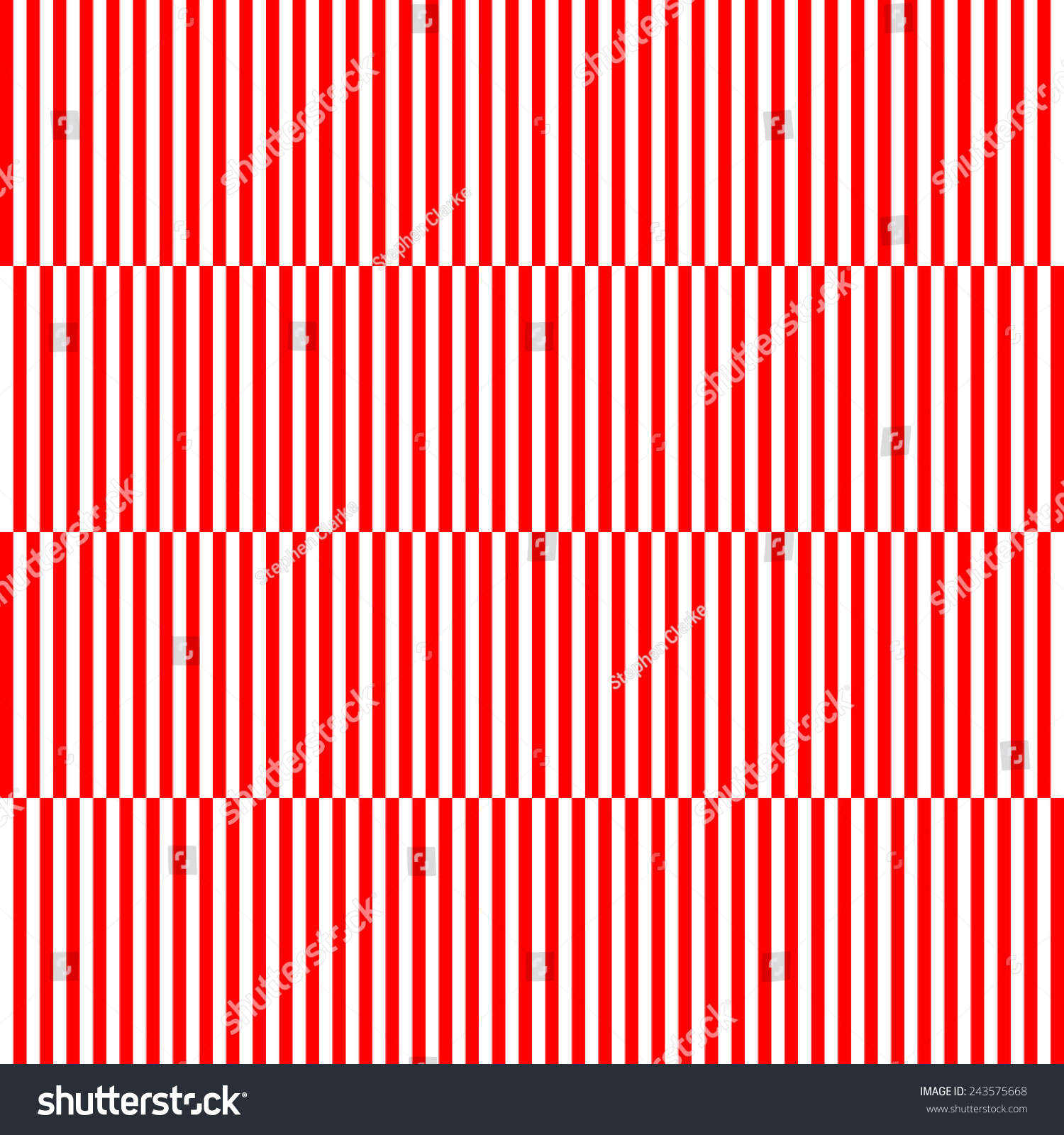 Repeating Staggered Stripped Background Red White Stock Vector (Royalty ...