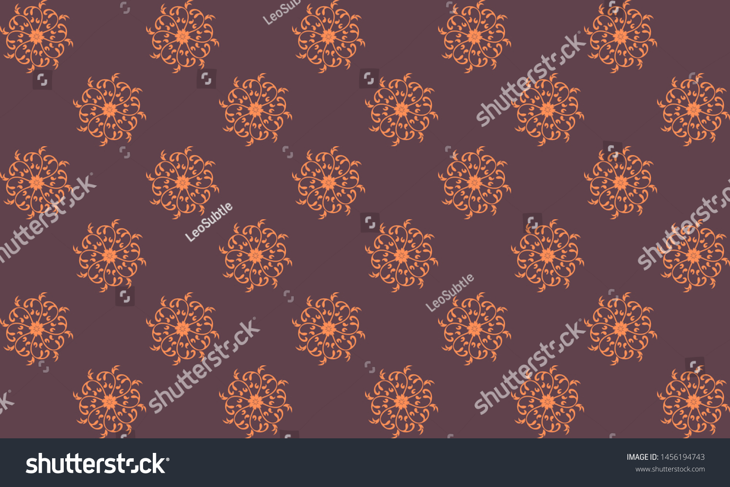 Repetitive Leaves Shapes Pattern Background Vector Stock Vector ...