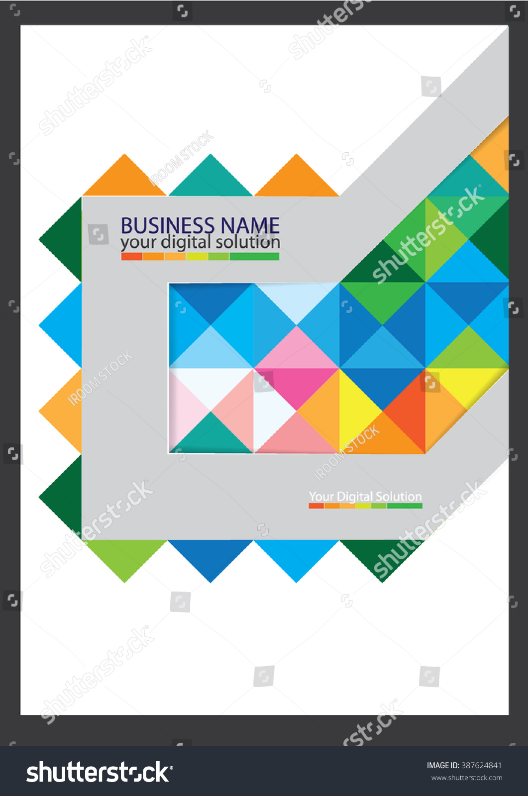 Report Cover Design Stock Vector (Royalty Free) 387624841 | Shutterstock