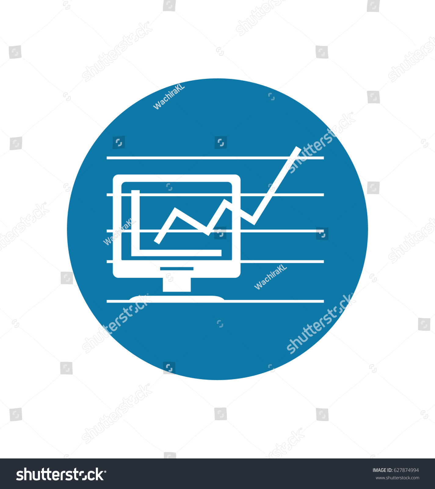 Reporting Sign Vectoricon Stock Vector (Royalty Free) 627874994