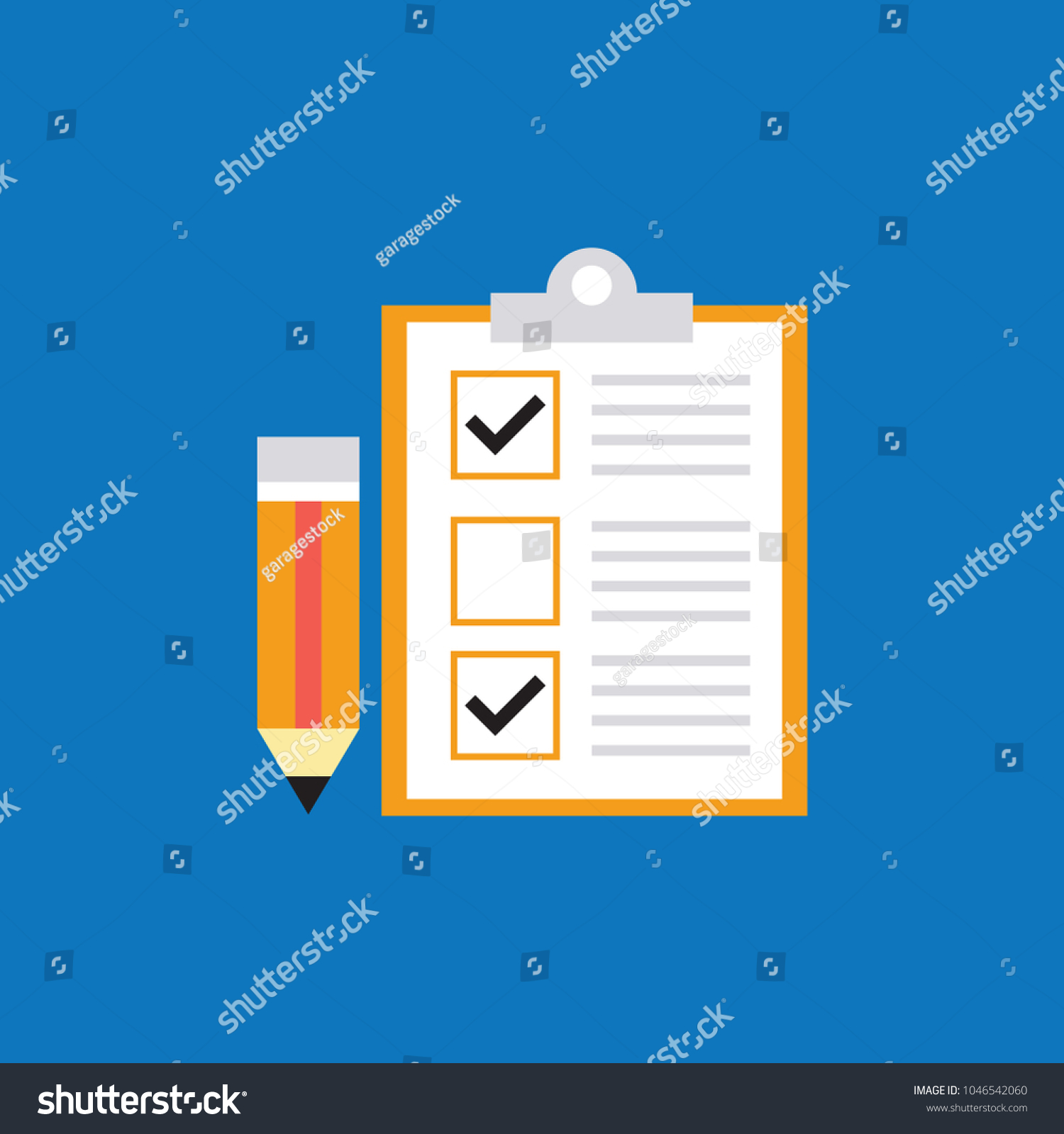 Requirements Flat Icon Stock Vector (Royalty Free) 1046542060