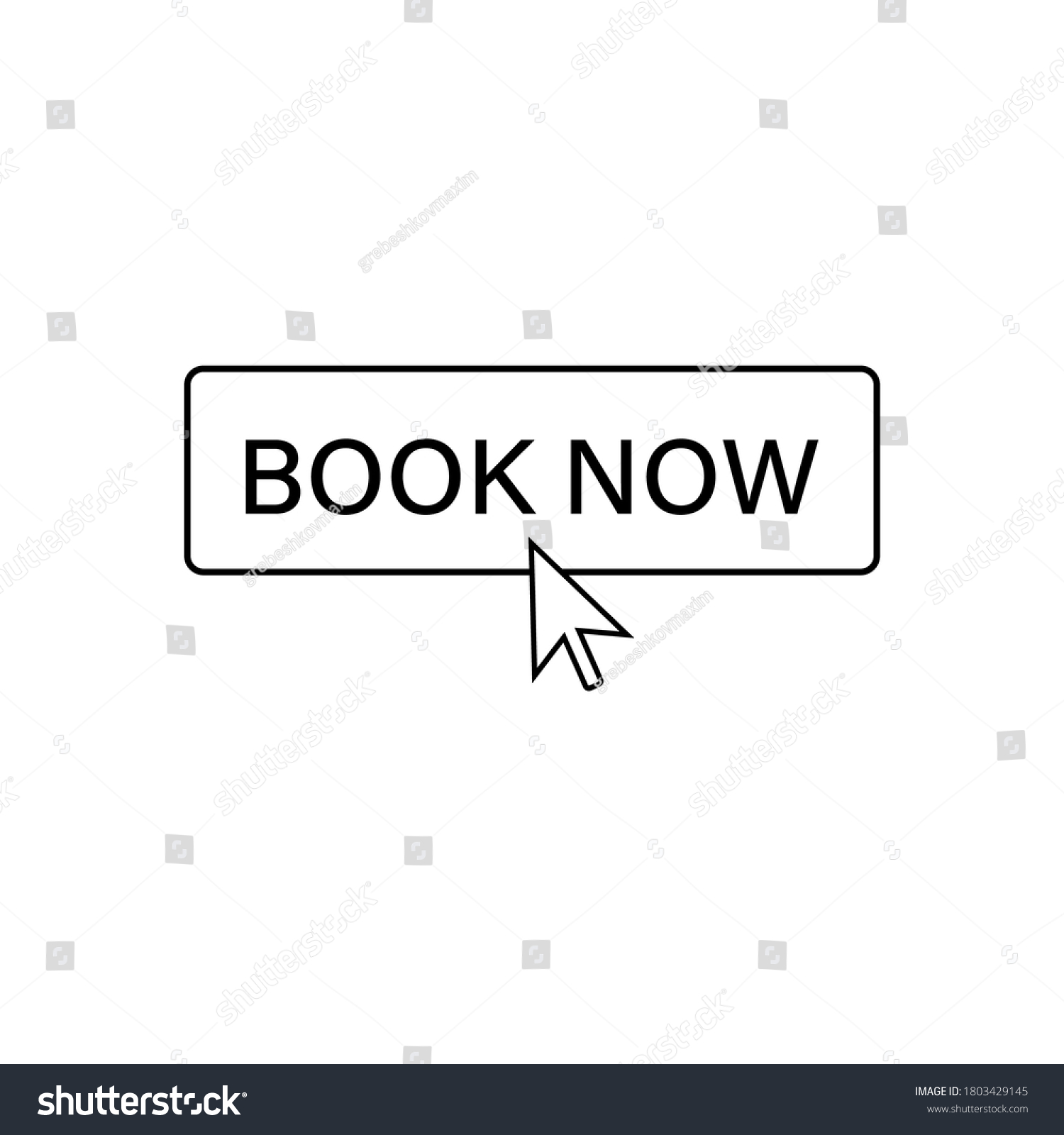 Reserve Button Vector Icon Booking Logo Stock Vector (Royalty Free ...