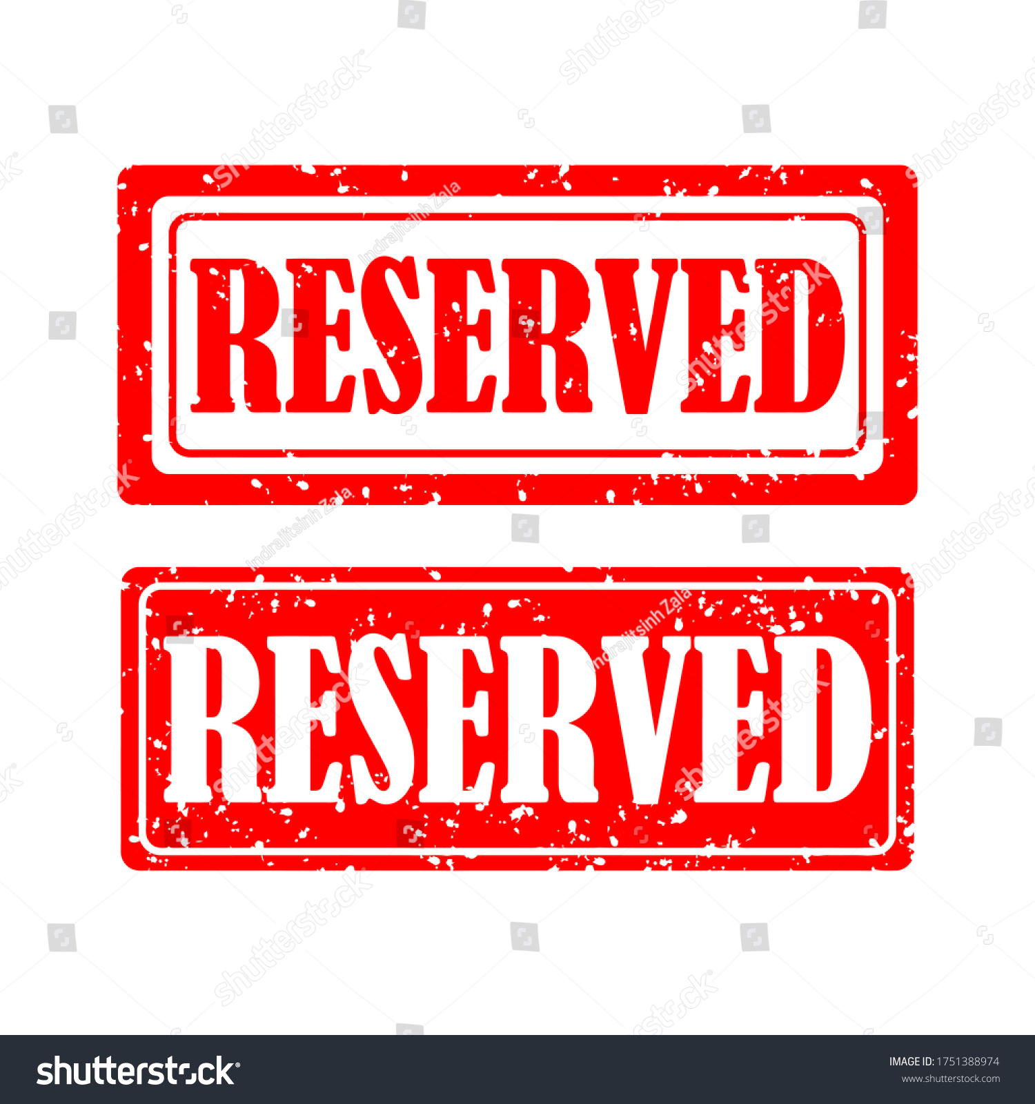 Reserved Rubber Stamp Vector Illustration Stock Vector (Royalty Free ...
