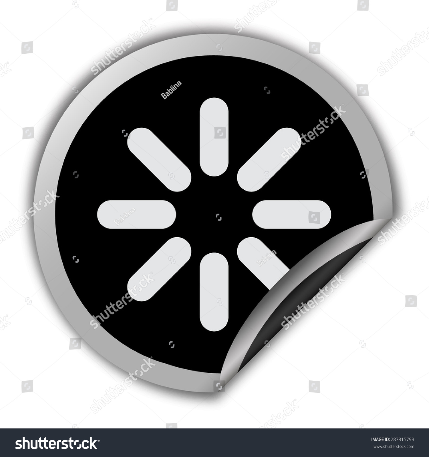 Reset Icon Round Vector Sticker Stock Vector (Royalty Free) 287815793 ...