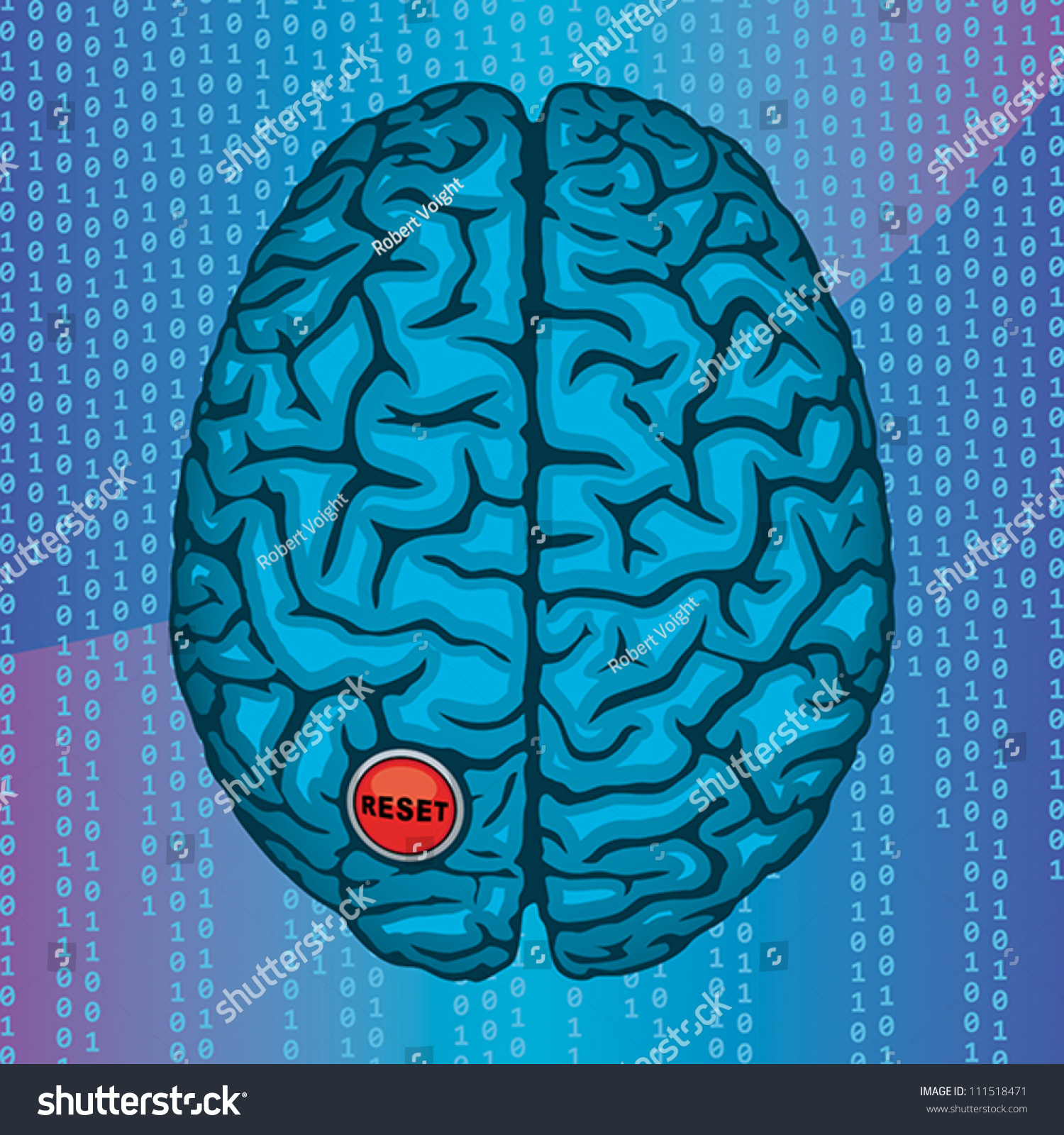 Reset Your Brain Eps 8 Cmyk Stock Vector (Royalty Free) 111518471 ...