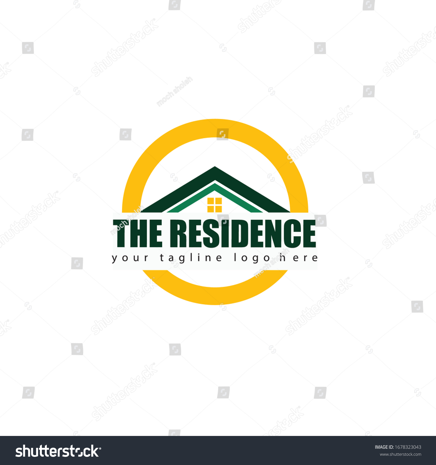 Residence Logo Template Design Vector: เวกเตอร์สต็อก (ปลอดค่าลิขสิทธิ์ ...