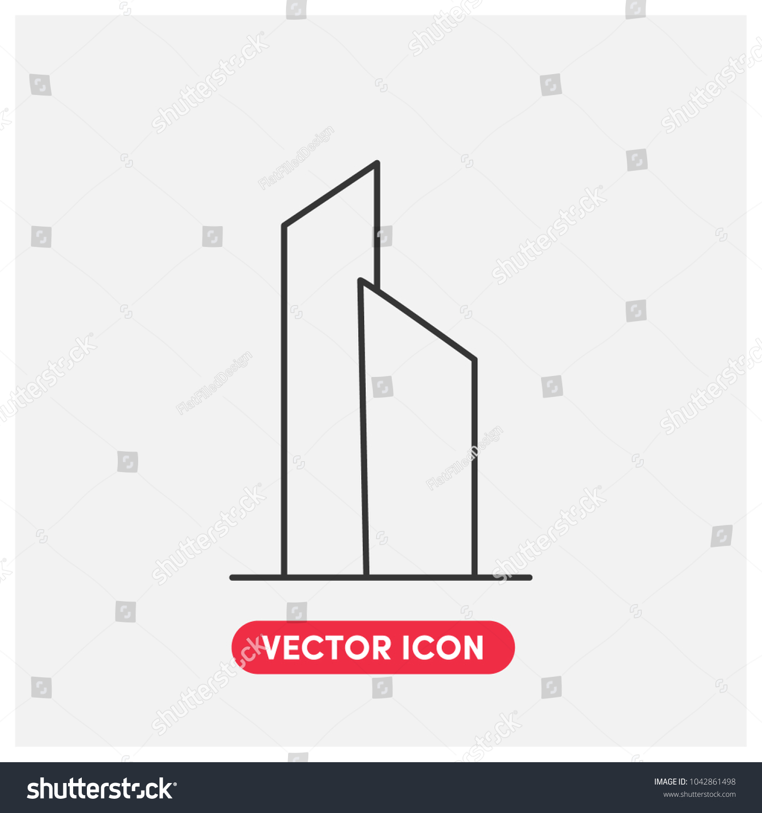 Residence Vector Icon Illustration Stock Vector (Royalty Free ...