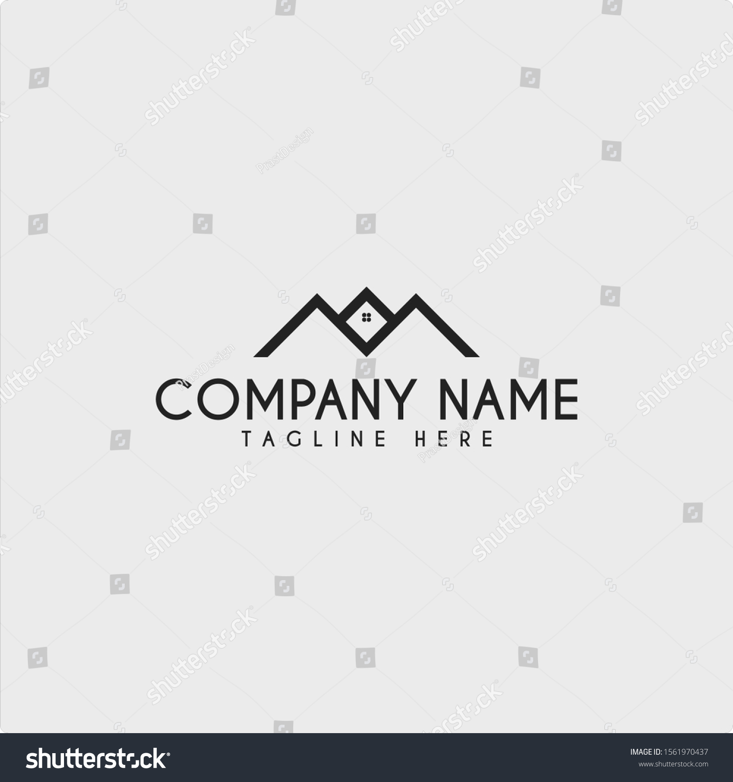 Residential Building Logo Template Vector Stock Vector (Royalty Free ...