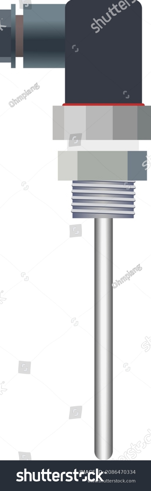Resistance Temperatures Detector Rtd Vector Graphics Stock Vector ...