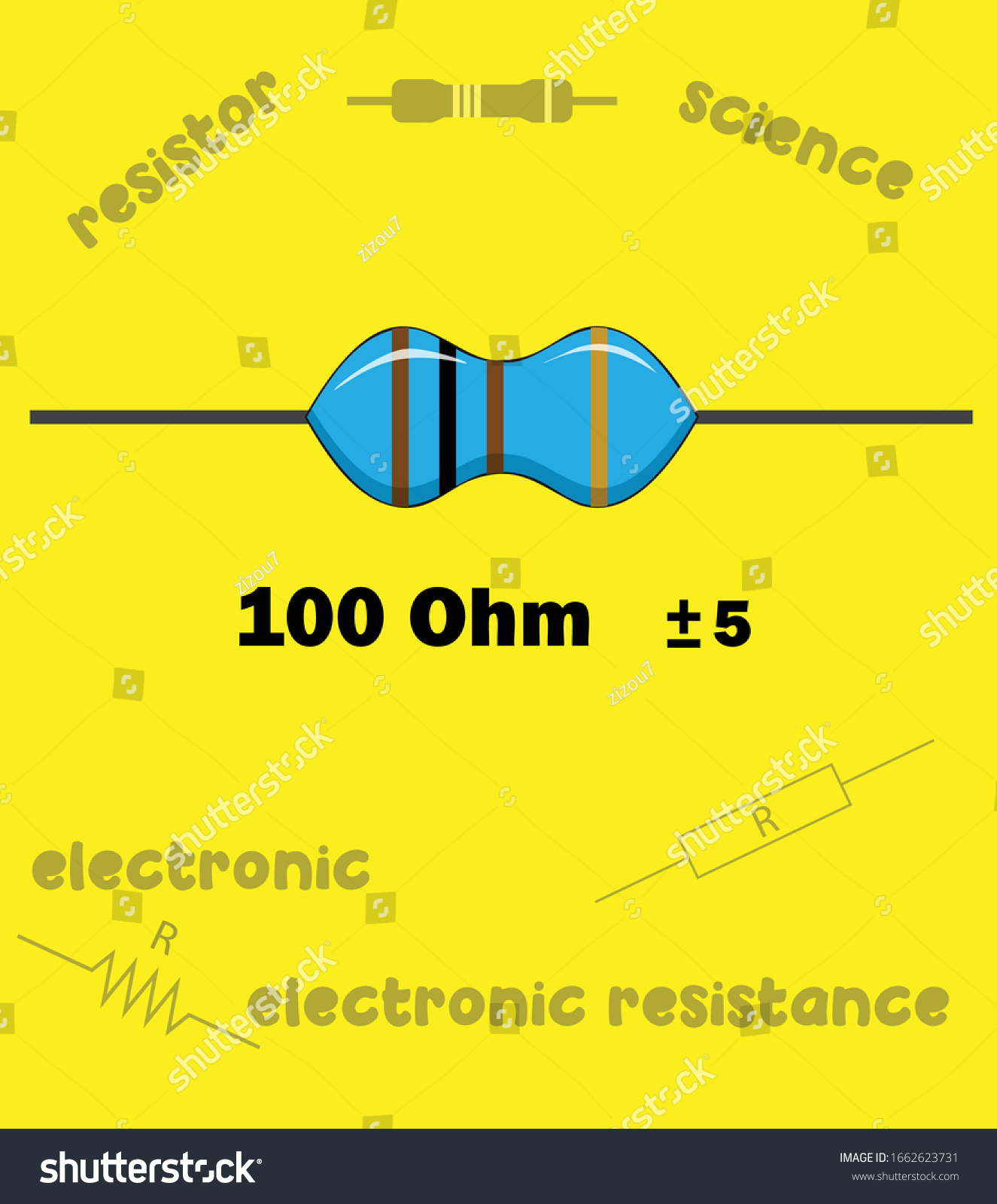 Resistor Color Code Vector Illustration: เวกเตอร์สต็อก (ปลอดค่า ...
