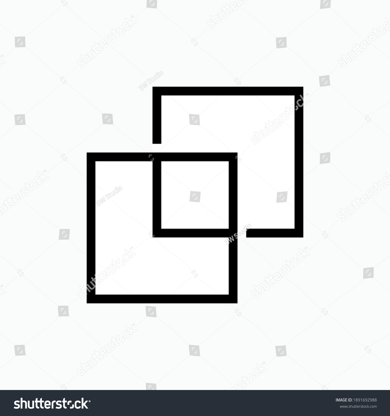 Resize Icon Setting Dimensional Arrangement Symbol Stock Vector ...