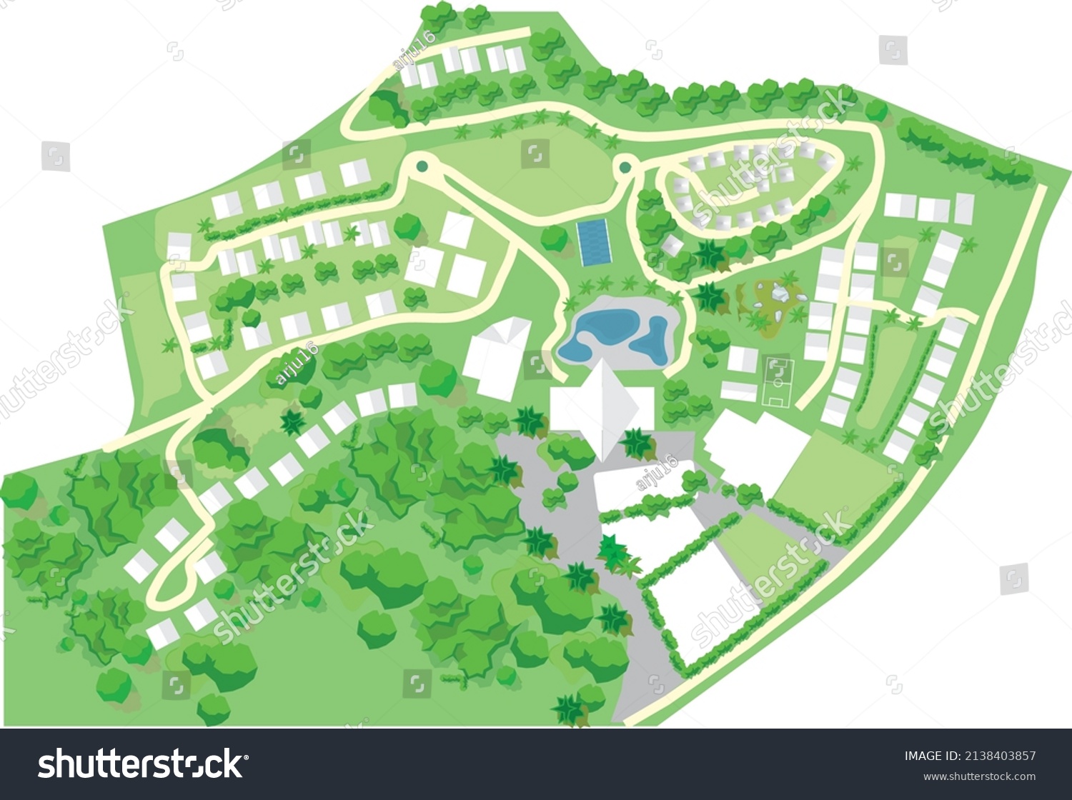 Resort Spa Layout Udaipur Stock Vector (Royalty Free) 2138403857 ...