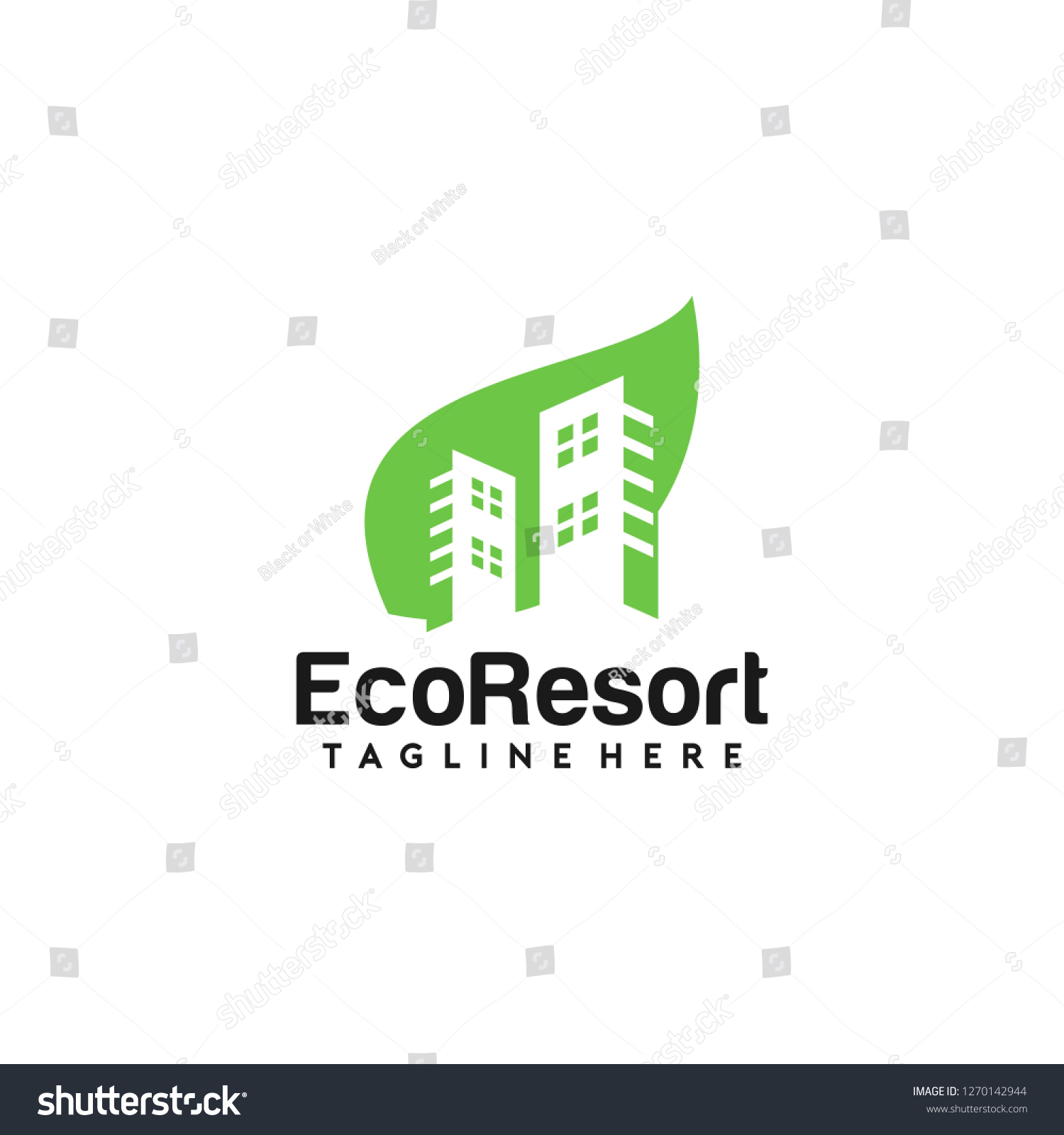 Resort Logo Design Template Stock Vector (Royalty Free) 1270142944