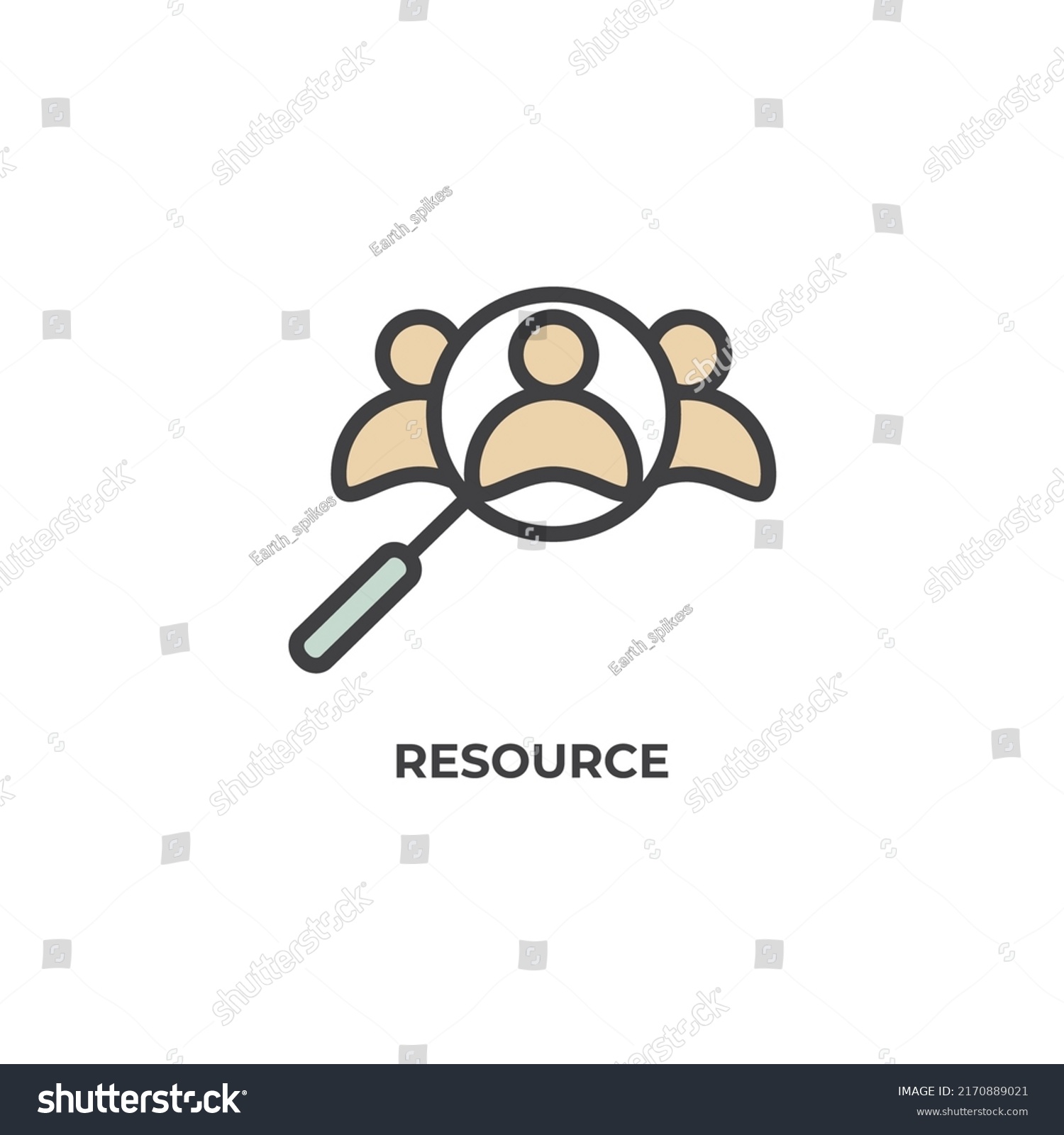 Resource Vector Icon Colorful Flat Design Stock Vector (Royalty Free ...