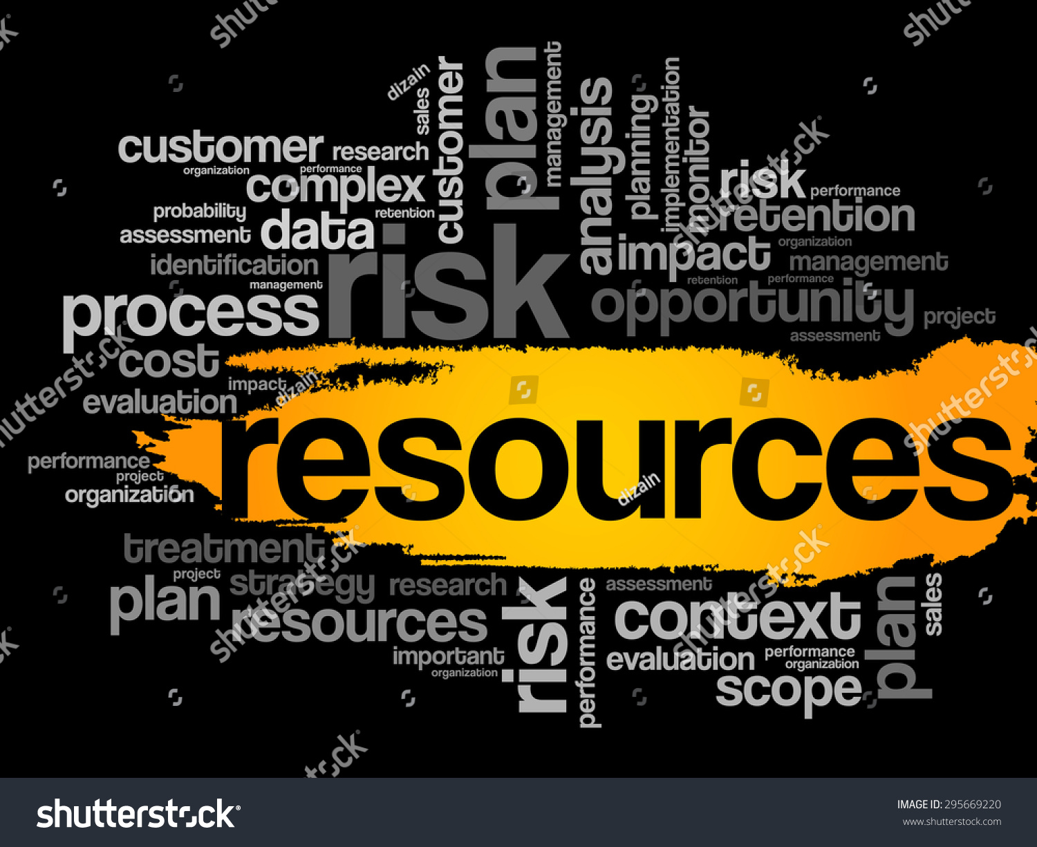 Resources Word Cloud Education Concept Stock Vector (Royalty Free ...
