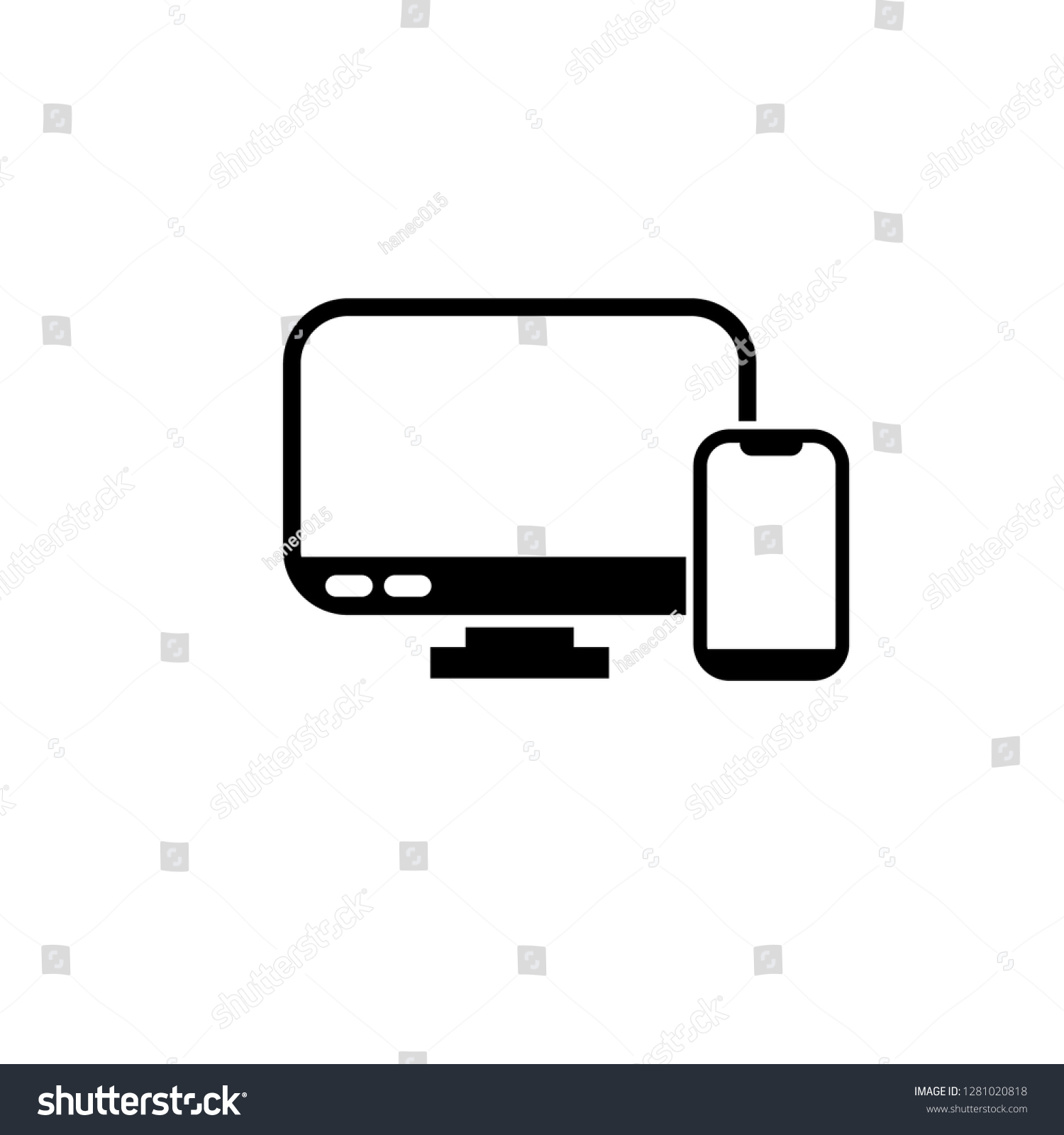 Responsive Icon Symbol Stock Vector (Royalty Free) 1281020818 ...