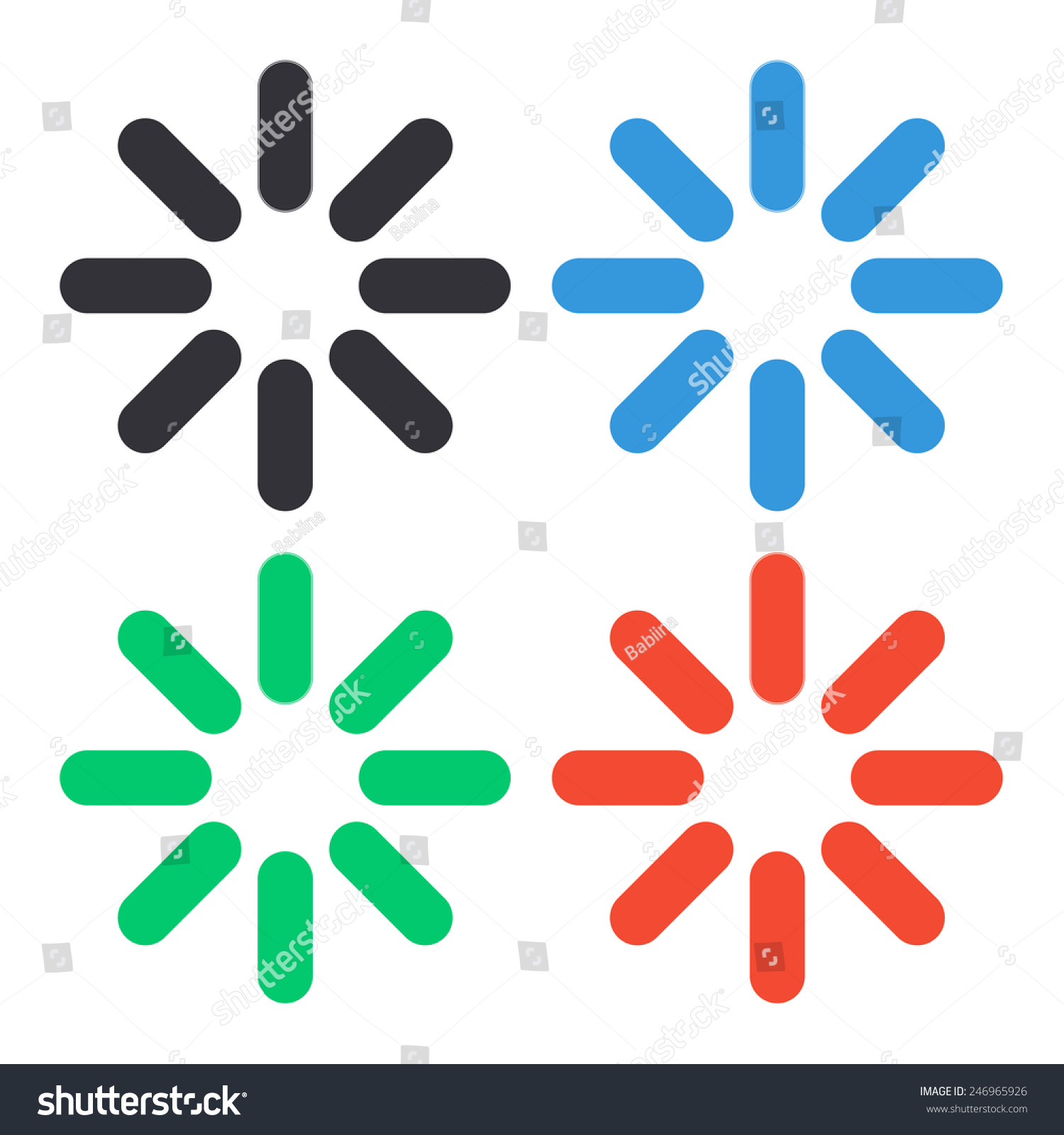 Restart Icon Colored Vector Illustration Stock Vector (Royalty Free ...