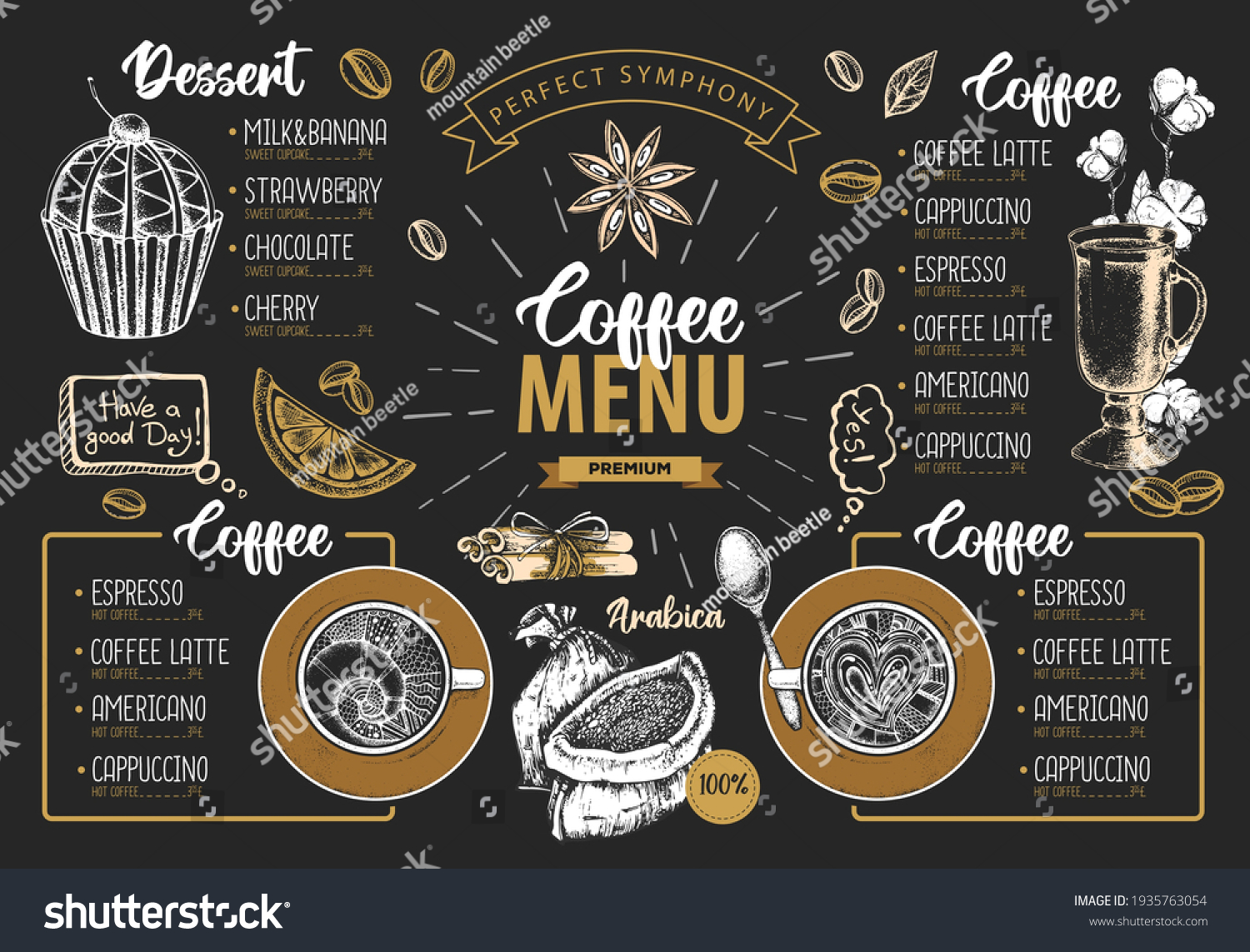 Restaurant Coffee Menu Design Decorative Sketch Stock Vector (Royalty ... Restaurant Coffee Menu Design Decorative Sketch Stock Vector (Royalty ...