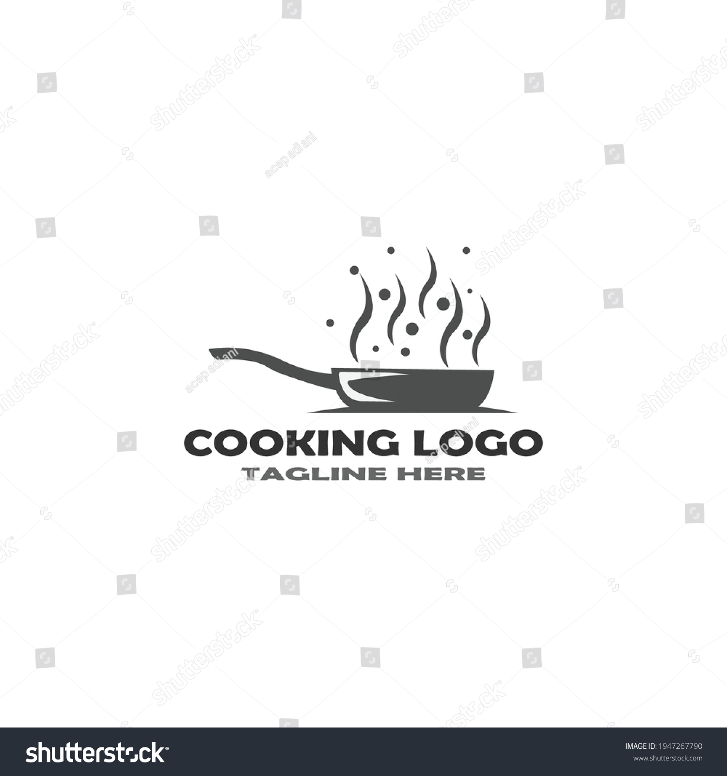 Restaurant Cooking Logo Vector Design Flat Stock Vector (Royalty Free ...