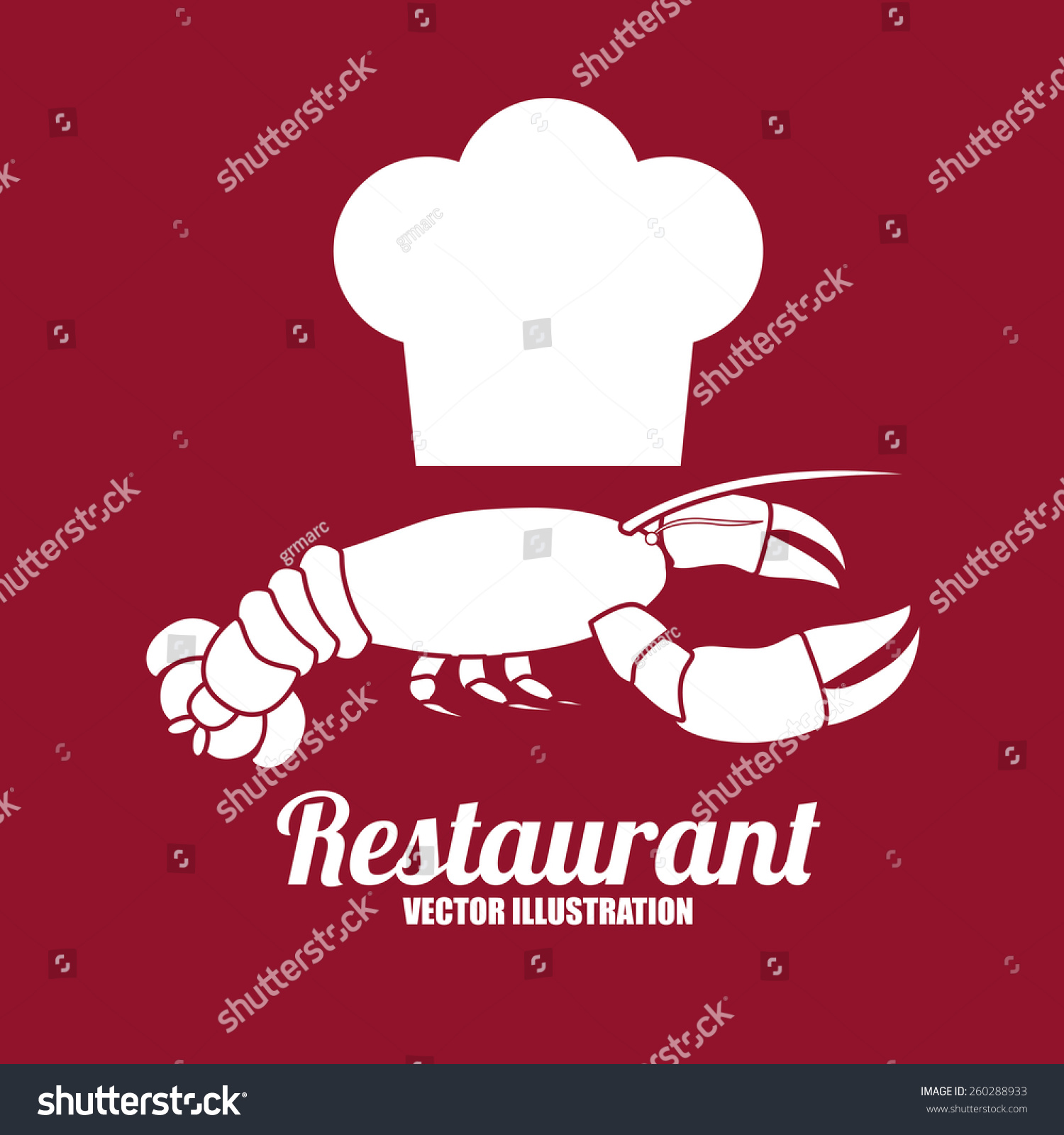 Restaurant Design Vector Illustration Stock Vector (Royalty Free ...