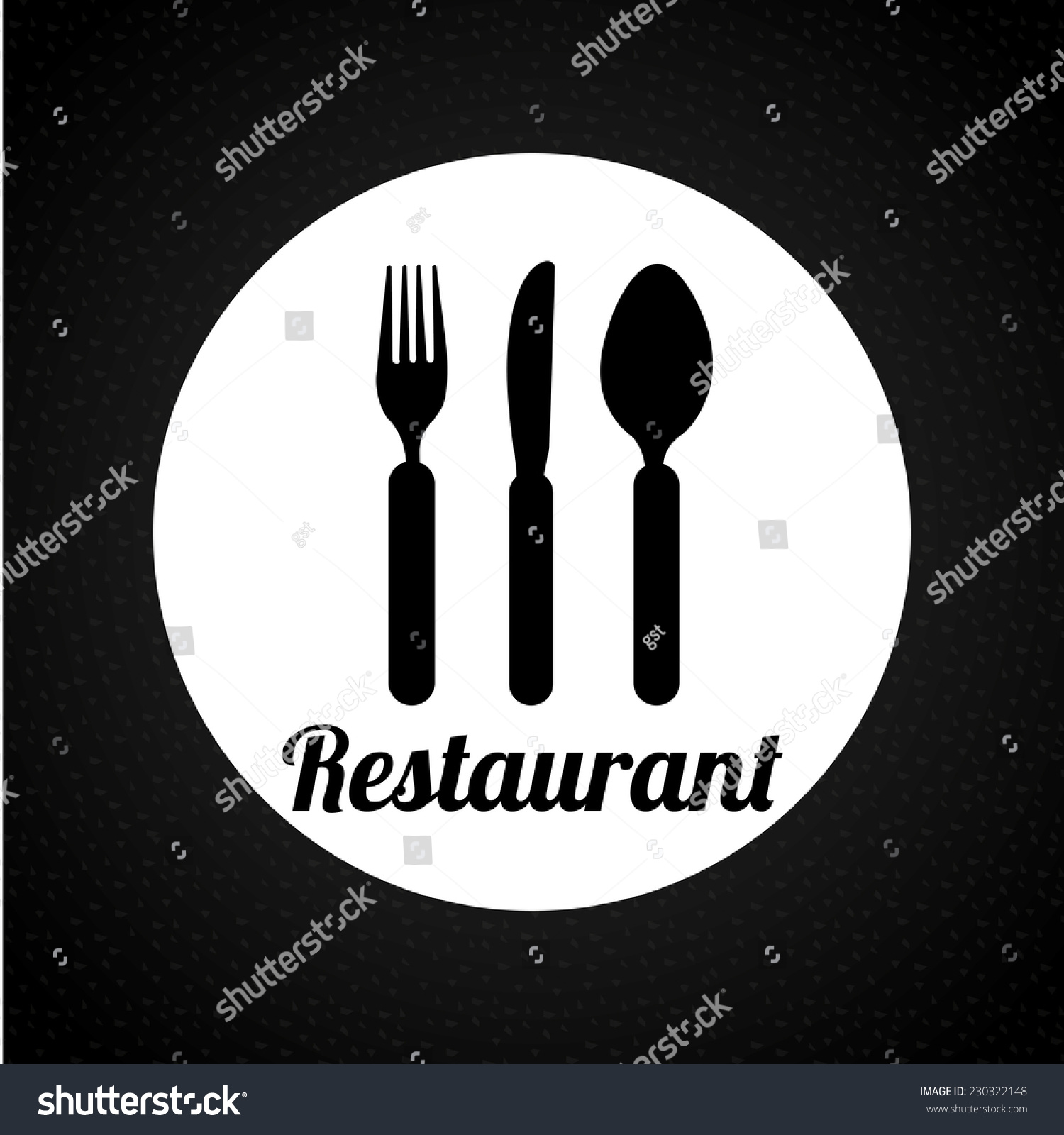 Restaurant Graphic Design Vector Illustration Stock Vector (Royalty ...