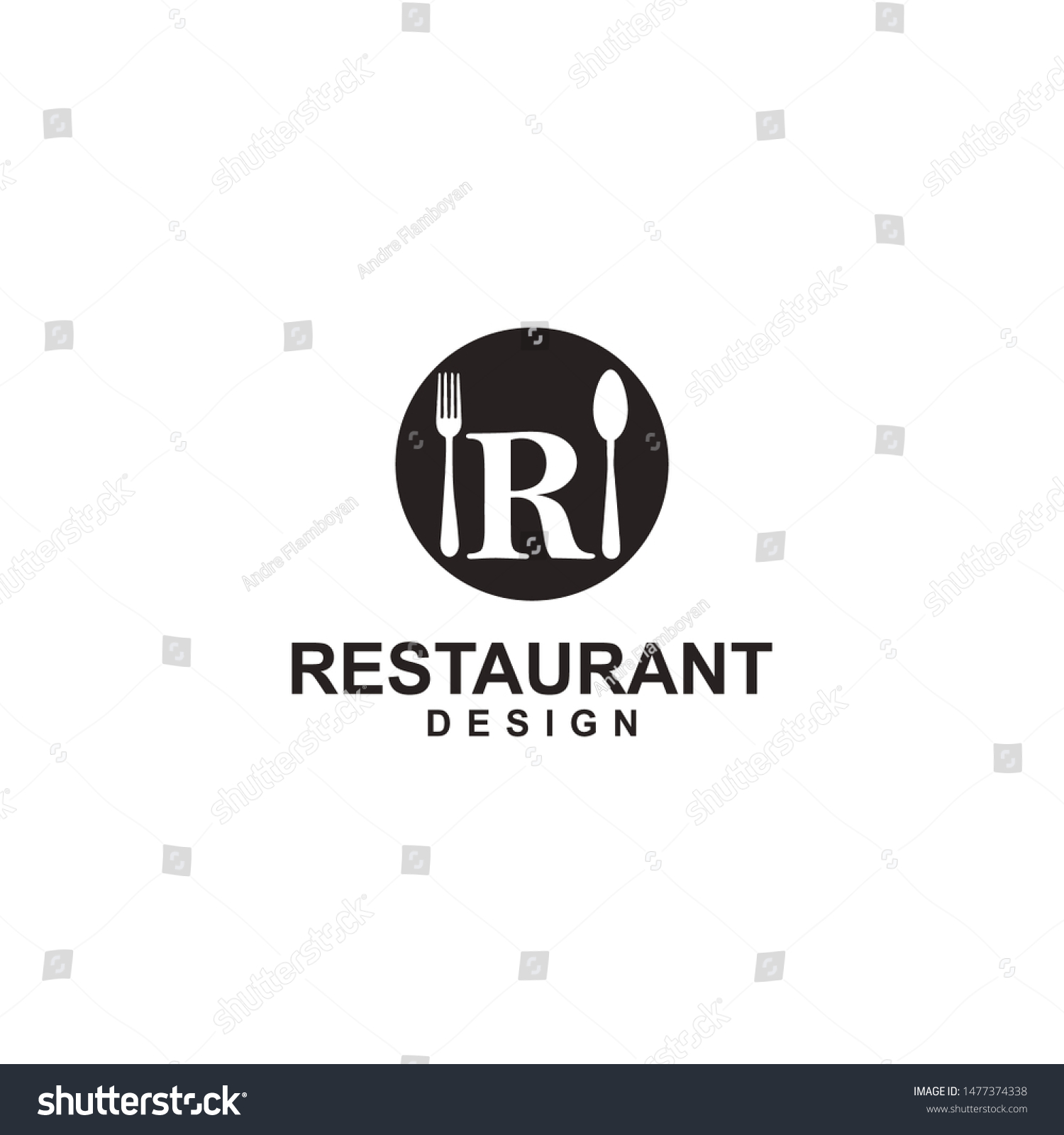 Restaurant Logo Template Design Vector Stock Vector (Royalty Free ...