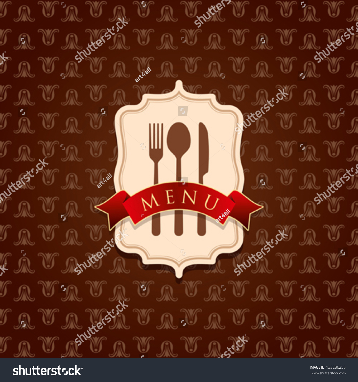 Restaurant Menu Card Design Stock Vector (Royalty Free) 133286255 ...