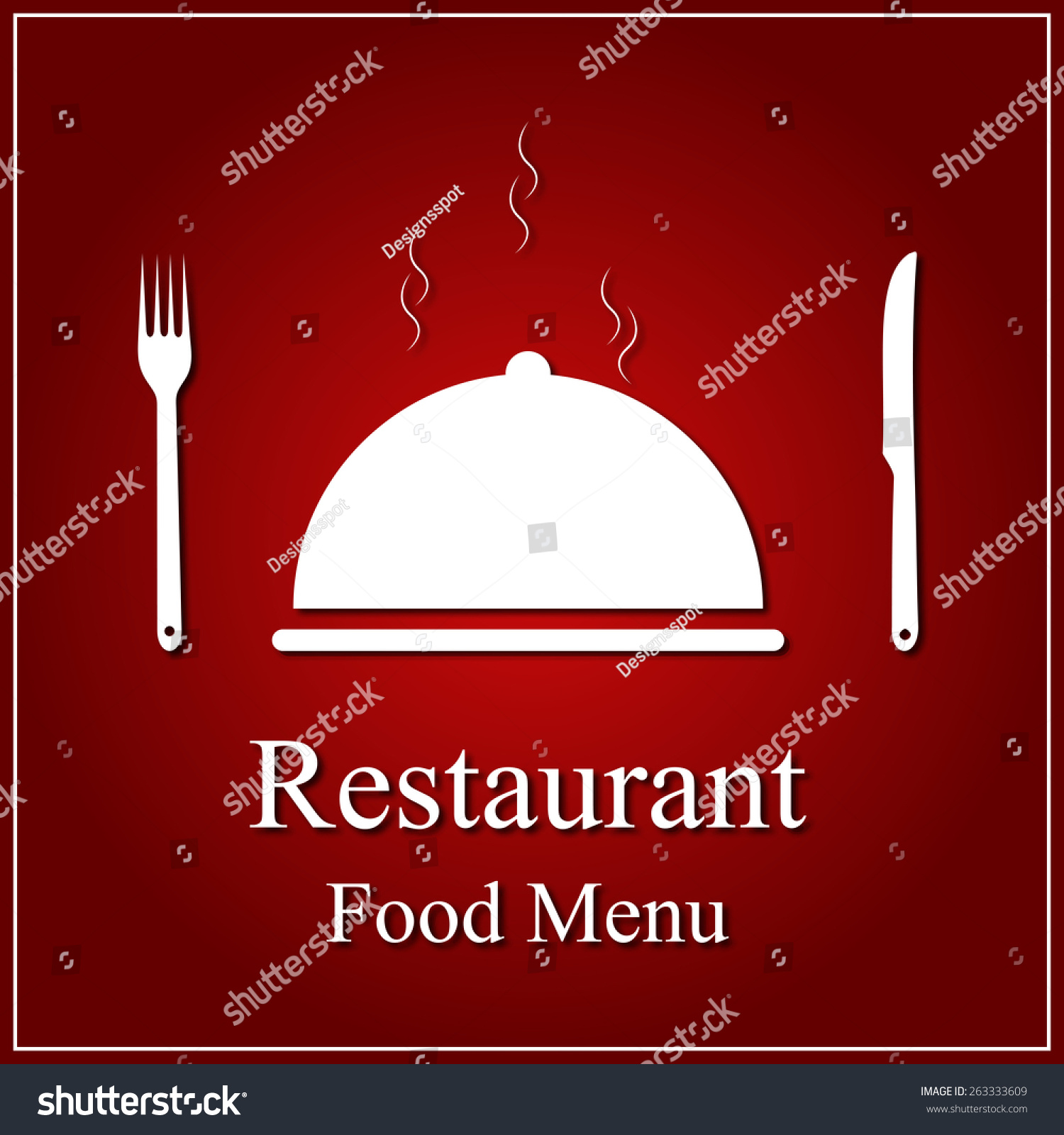 Vektor Stok Restaurant Menu Card Design (Tanpa Royalti) 263333609 ...