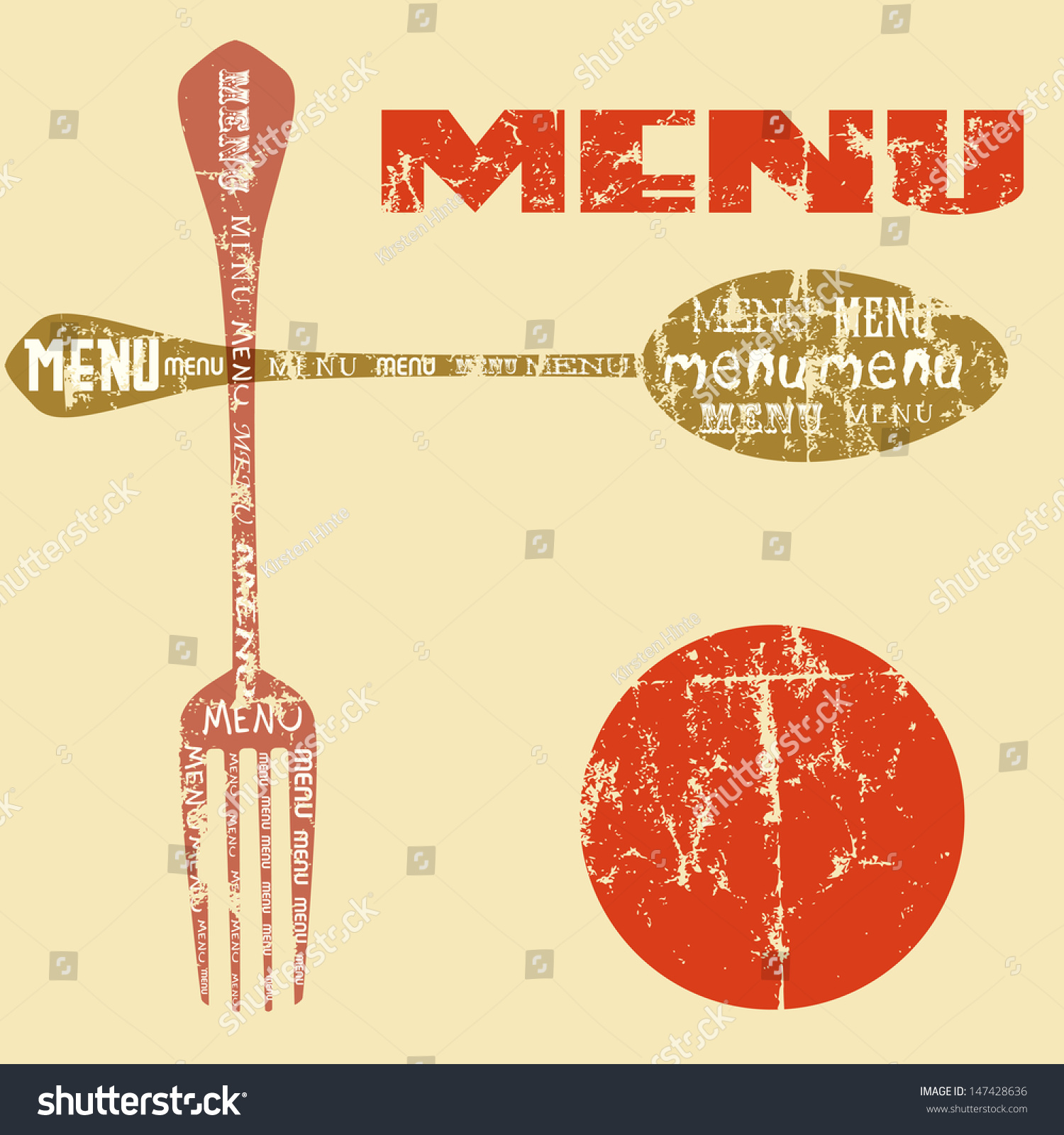 Restaurant Menu Designfree Copy Space Vector Stock Vector (Royalty Free ...