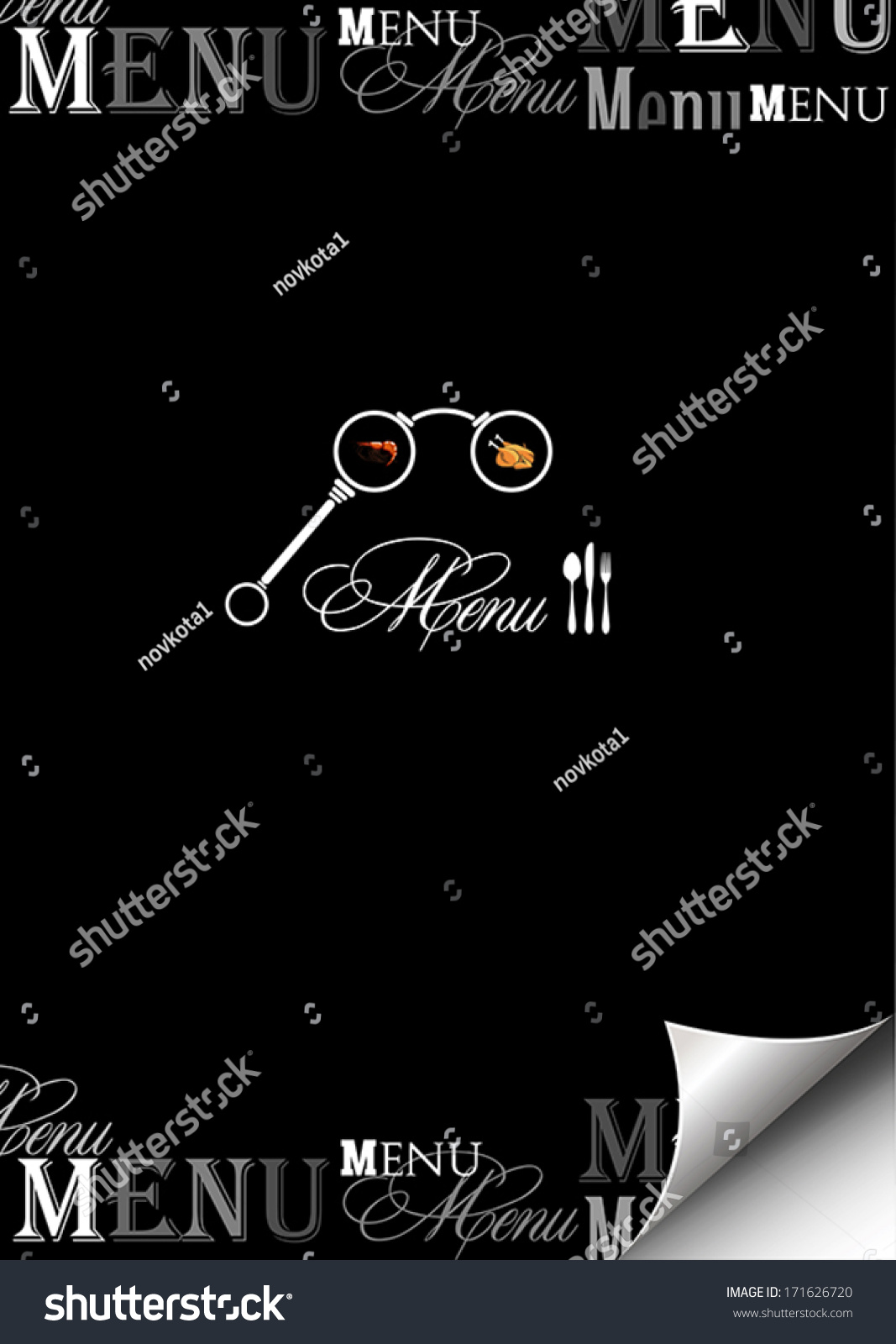 Restaurant Menu Design Style: เวกเตอร์สต็อก (ปลอดค่าลิขสิทธิ์ ...