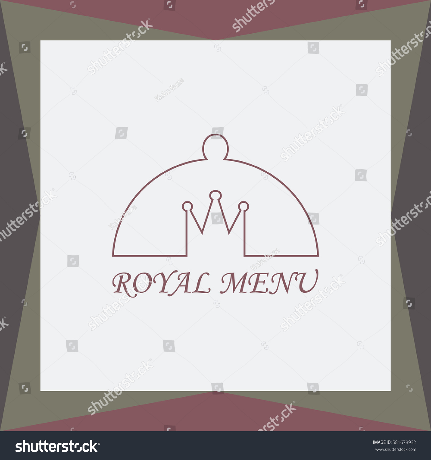 Restaurant Menu Royal Menu Vector Icon Stock Vector (Royalty Free ...