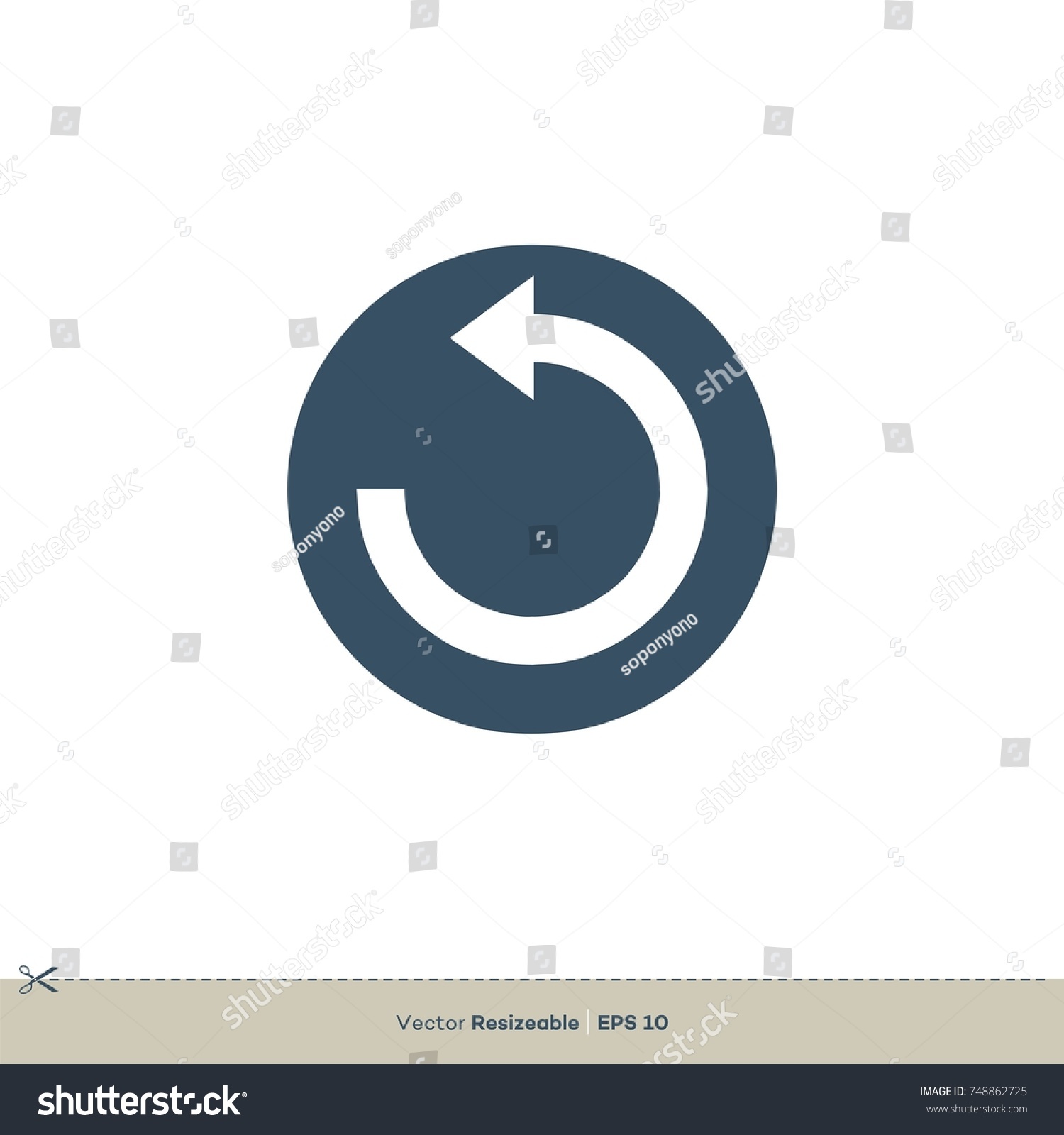 Restore Icon Vector Logo Template Stock Vector (Royalty Free) 748862725 ...
